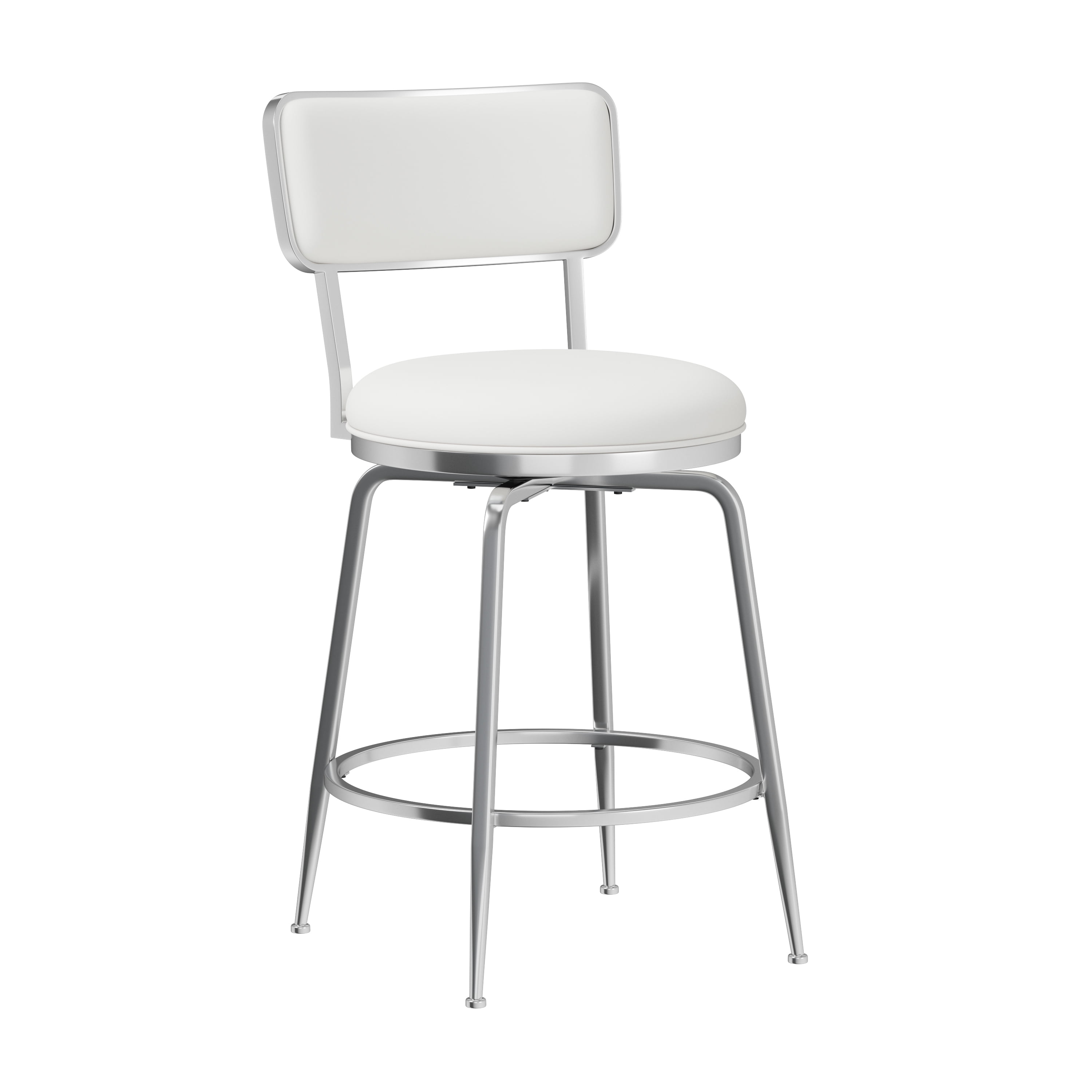 Hillsdale Furniture Baltimore Metal and Uph Swivel Counter Height Stool ...