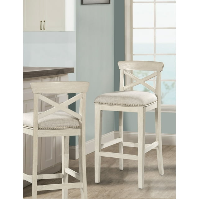 Hillsdale Furniture Bayview Padded Seat Wood Counter Height Stool, Set ...