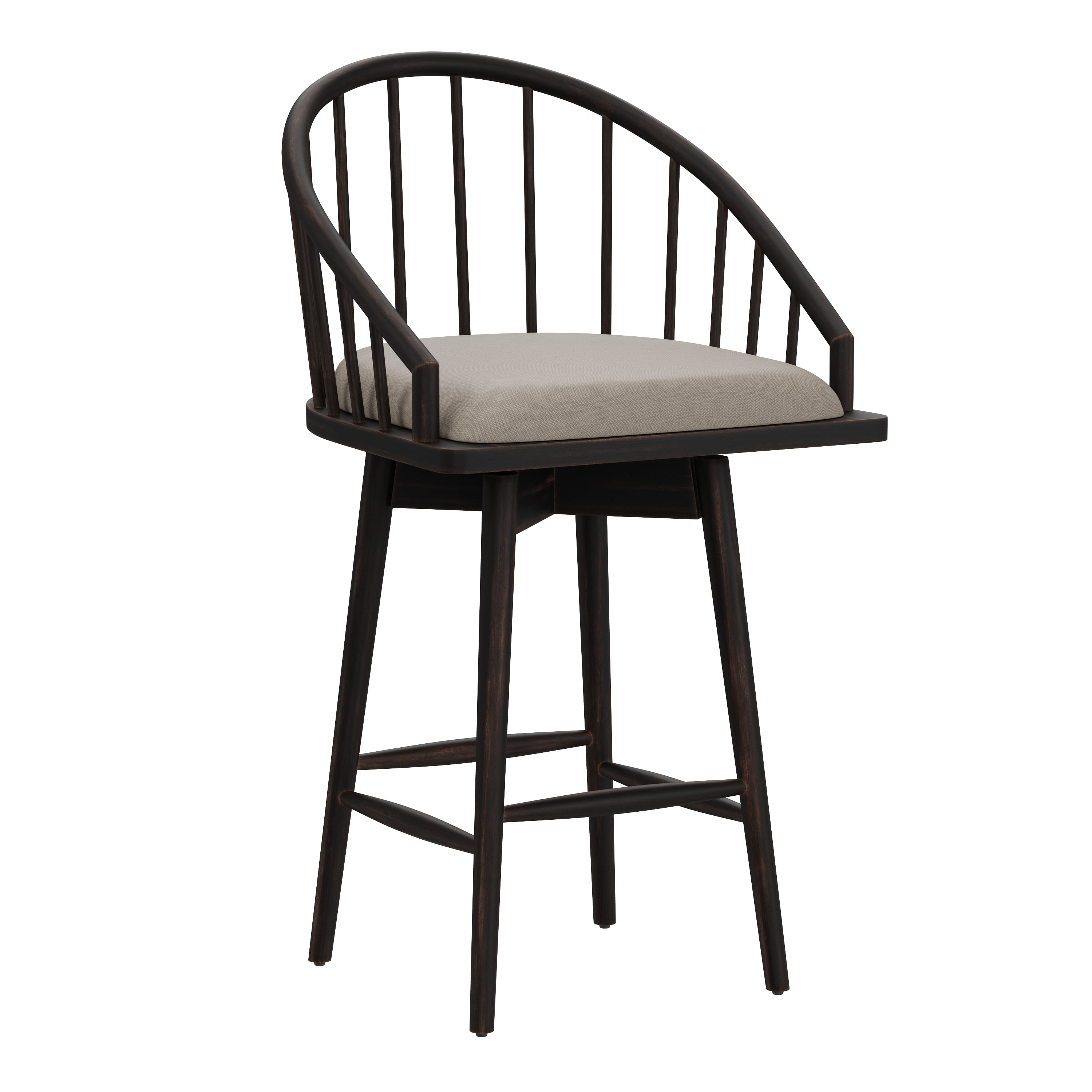 Hillsdale Furniture Swivel Counter Stool with Memory Return, Rubbed ...