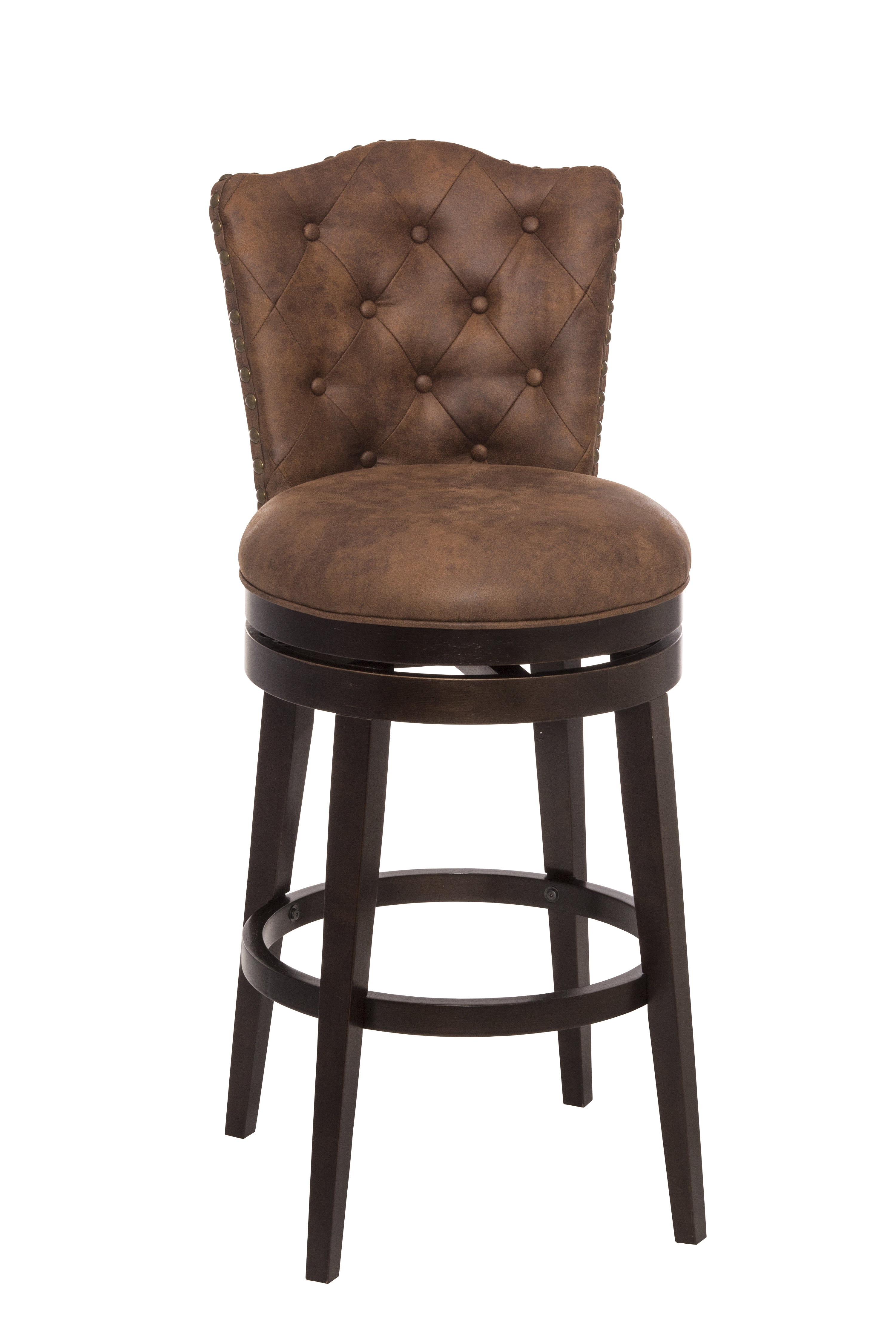 Hillsdale Furniture Edenwood Wood Bar Height Swivel Stool Chocolate
