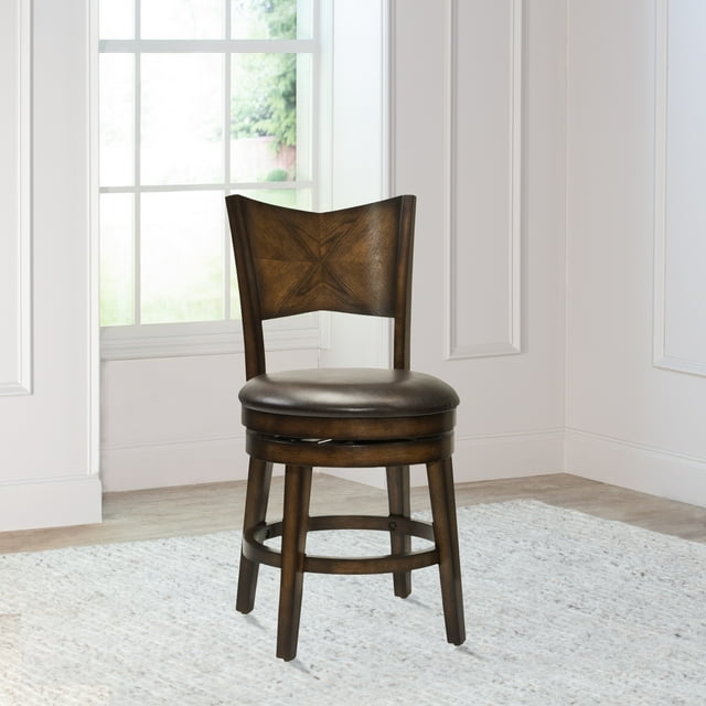 Hillsdale Furniture Jenkins Wood Counter Height Swivel Stool, Rustic ...