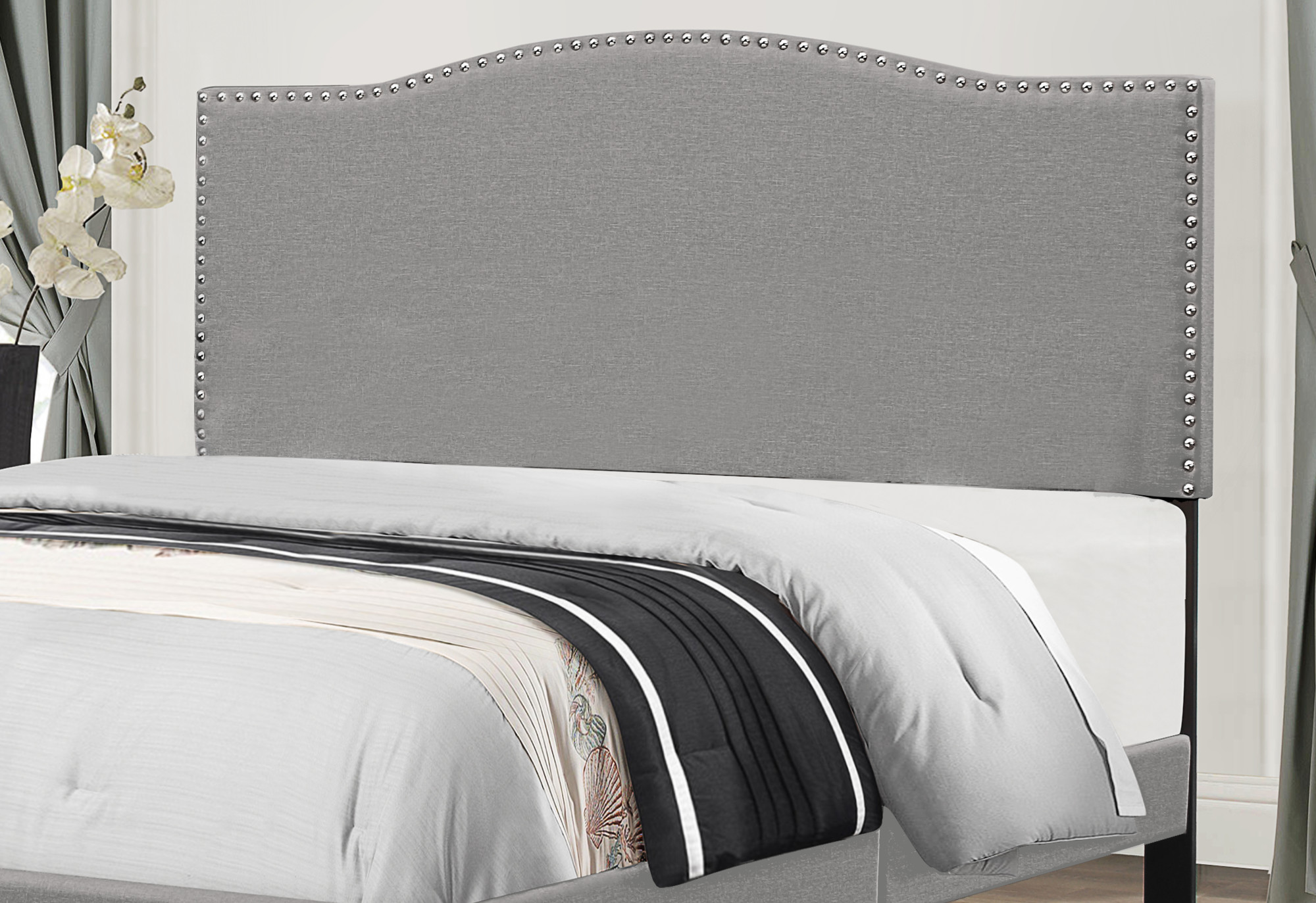 Linon Regency Headboard with Nailhead Accents, Multiple Sizes and ...