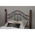 Hillsdale Furniture Madison Black Metal and Cherry Wood Posts Twin ...