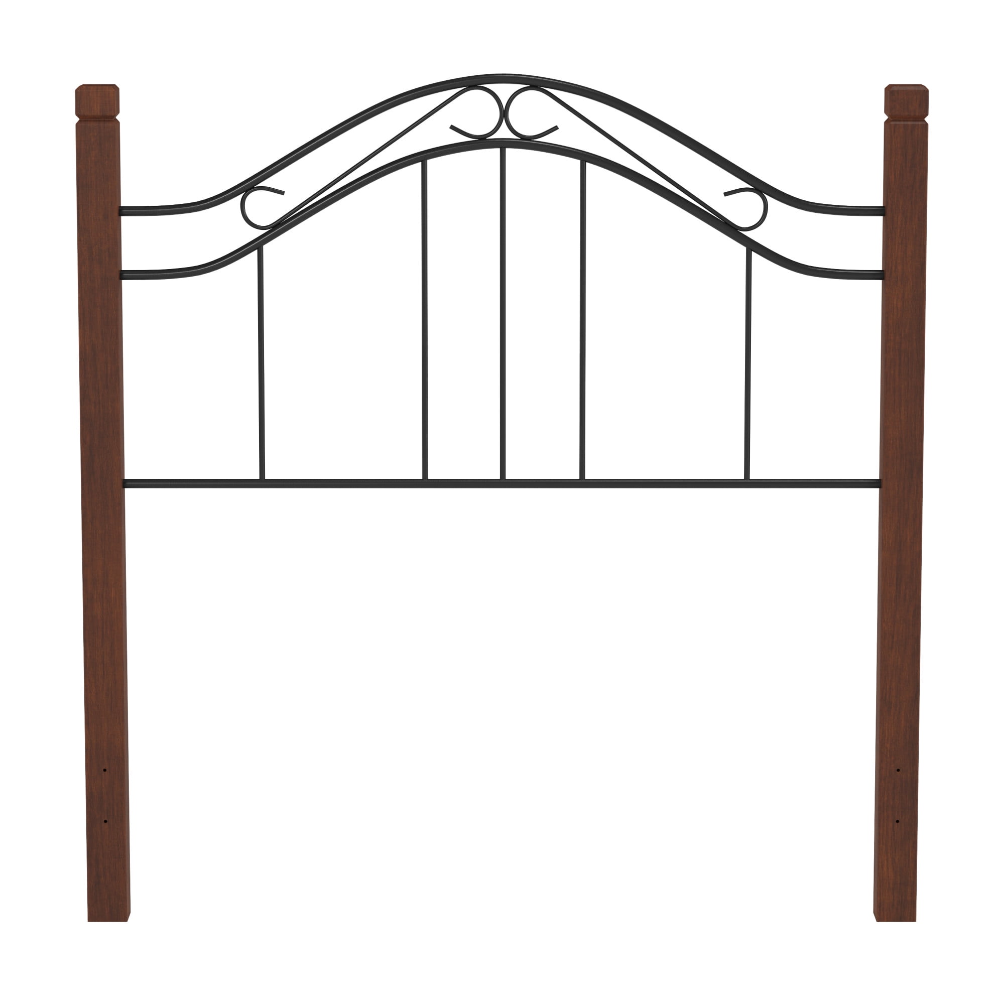Hillsdale Furniture Matson Black Metal with Cherry Wood Posts Twin ...