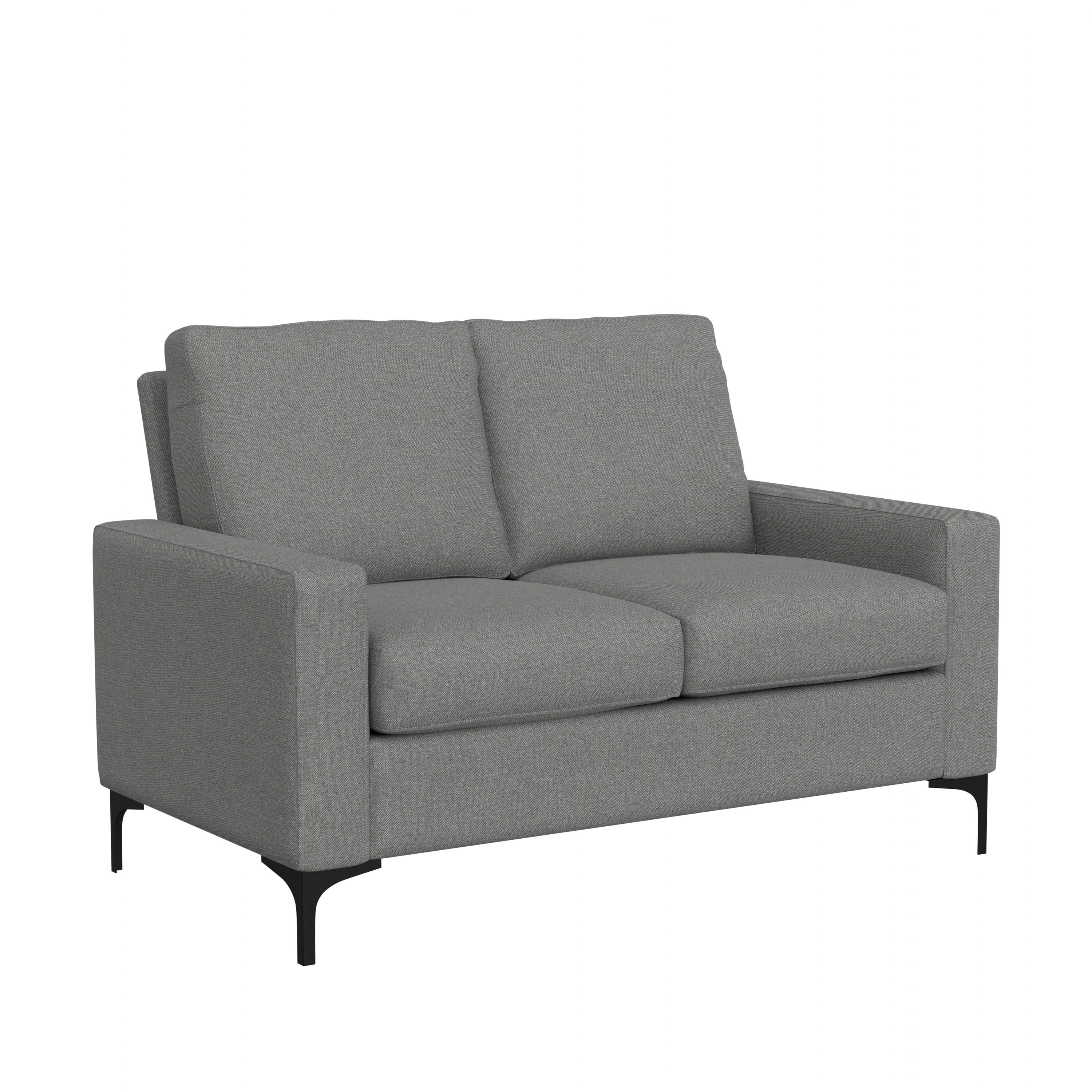 Hillsdale Furniture Matthew Upholstered Loveseat Sofa, Smoke - Walmart.com