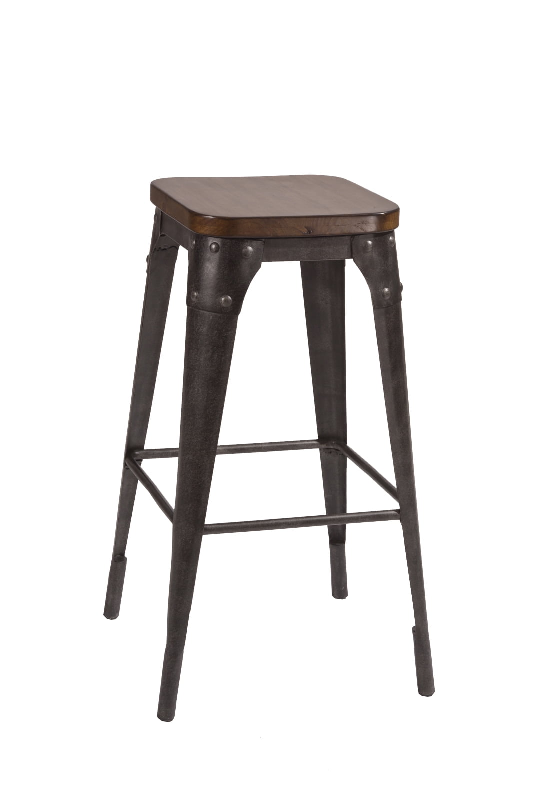 Hillsdale Furniture Morris Metal Backless Counter Height Stool, Black ...