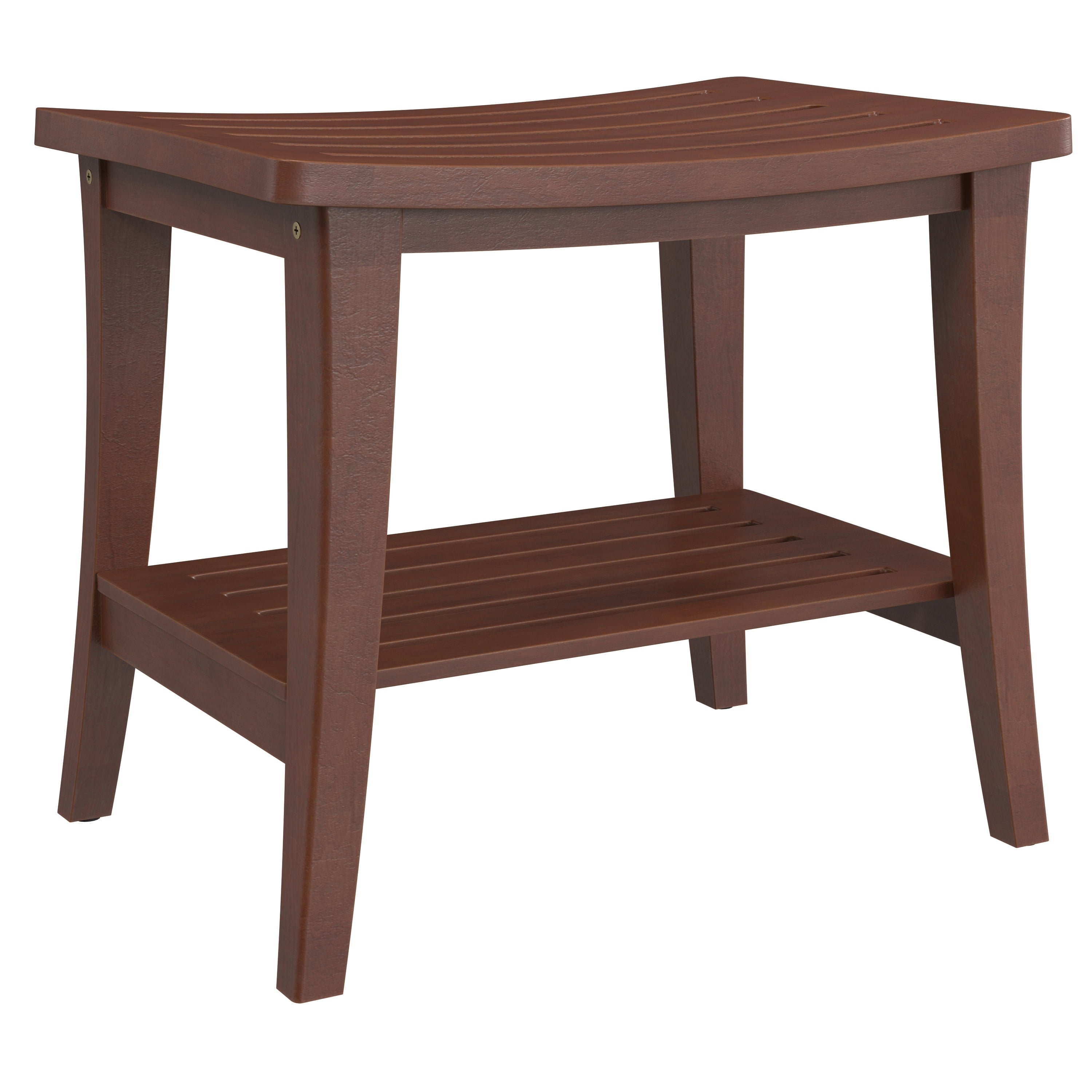 Hillsdale Furniture Preston Walnut Acacia Wood Shower Stool - Walmart.com