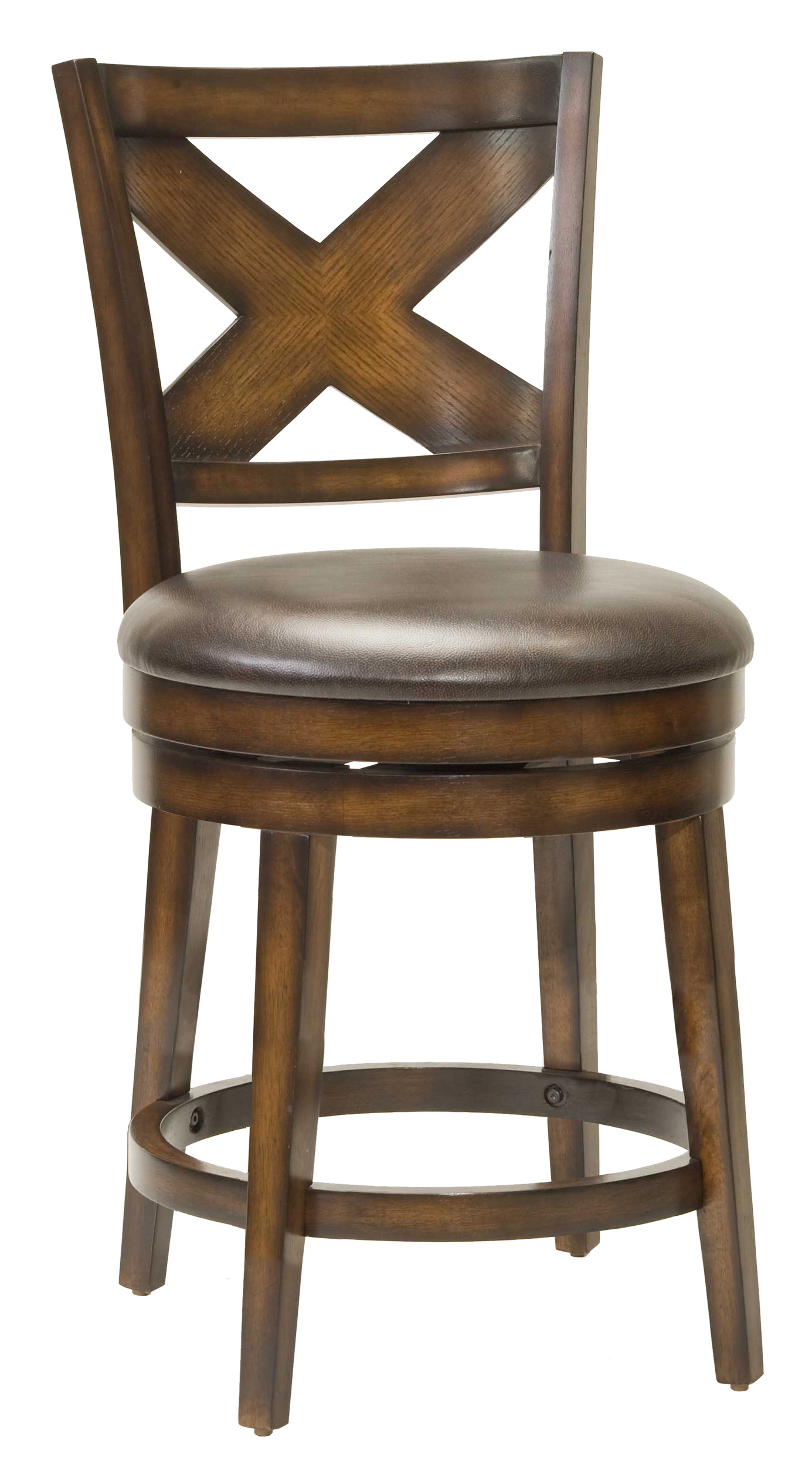 Hillsdale Furniture Jenkins Wood Counter Height Swivel Stool, Rustic ...