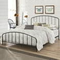 Hillsdale Furniture Tolland Arched Spindle Satin Black Metal Full Bed ...