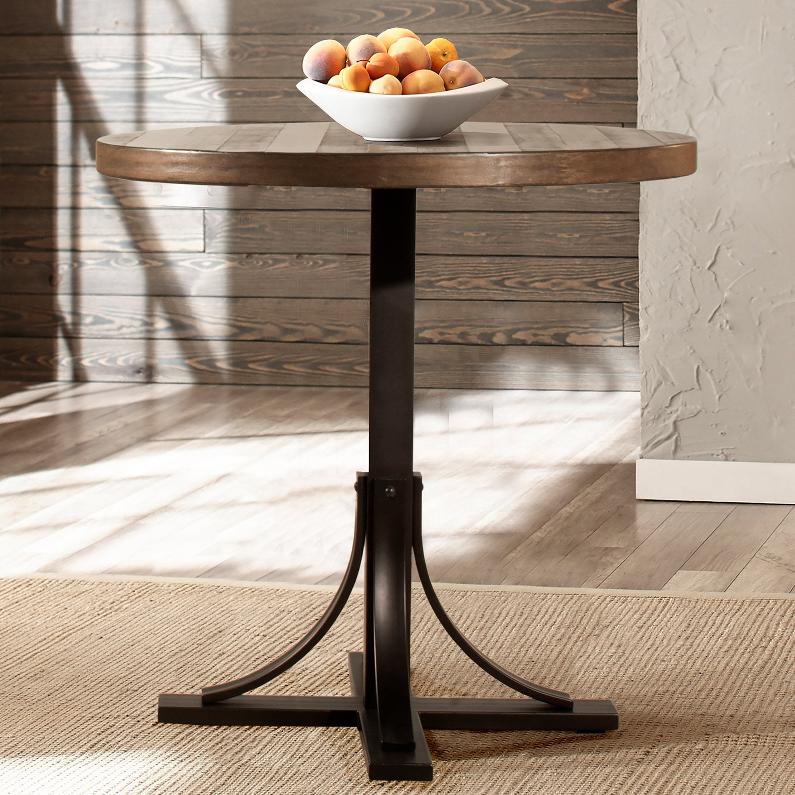 Hillsdale Jennings Industrial Dining Table, Round Counter Height ...