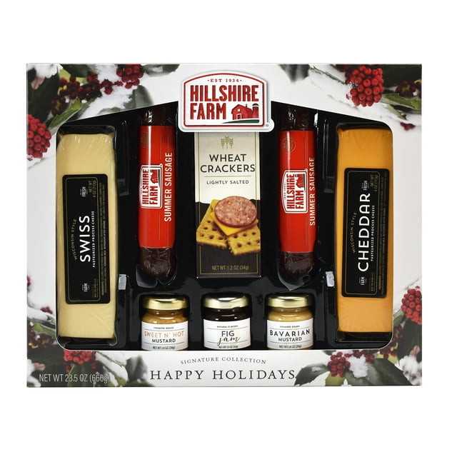 Hillshire Farm DLX Meat and Cheese Assortment Holiday Boxed Gift Set ...