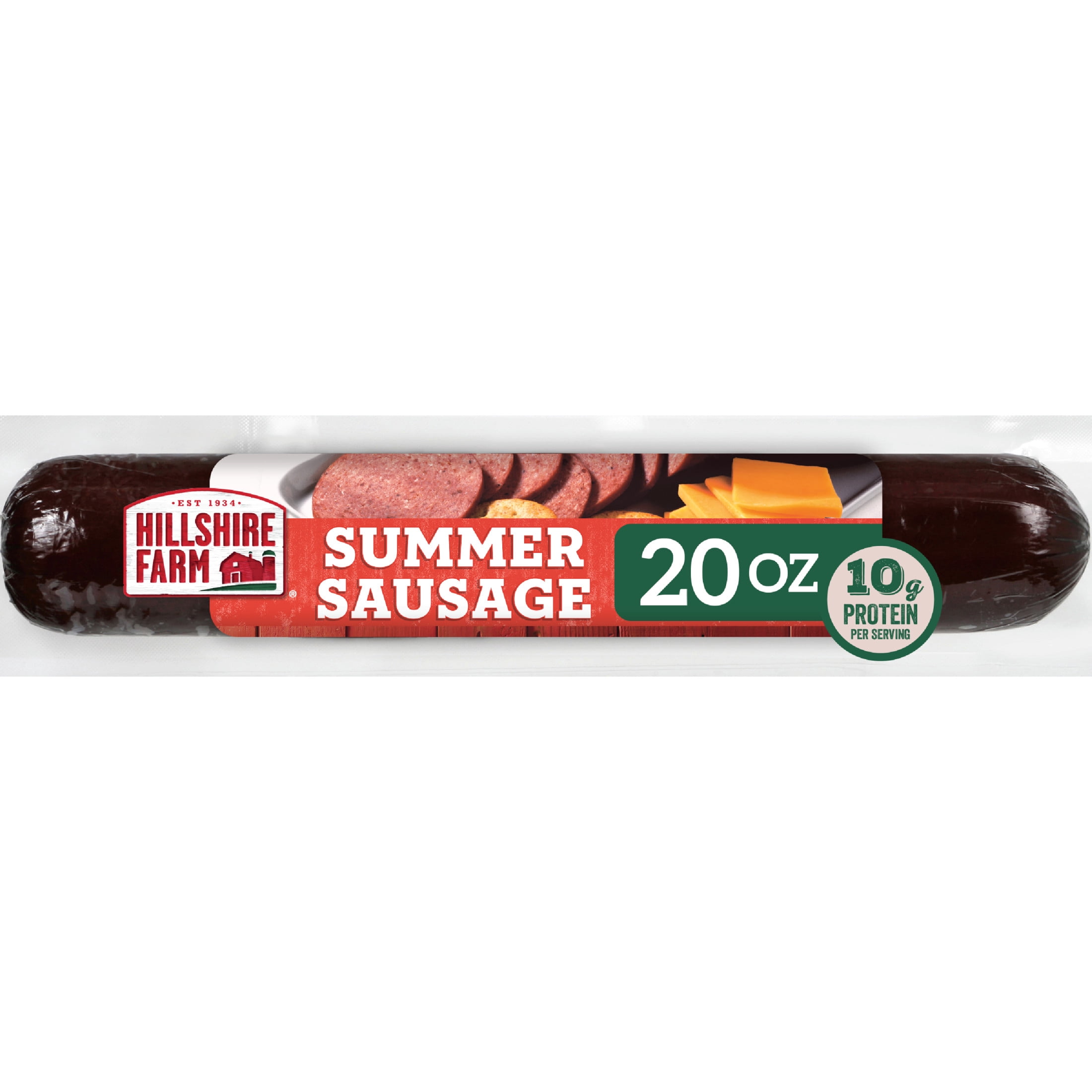 Hillshire Farm Hardwood Smoked Summer Sausage, 20 oz, (Refrigerated ...