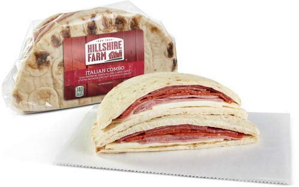 Hillshire Farm Deli Italian Combo, Cheese & Bread Flatbread Sandwich, 8 ...