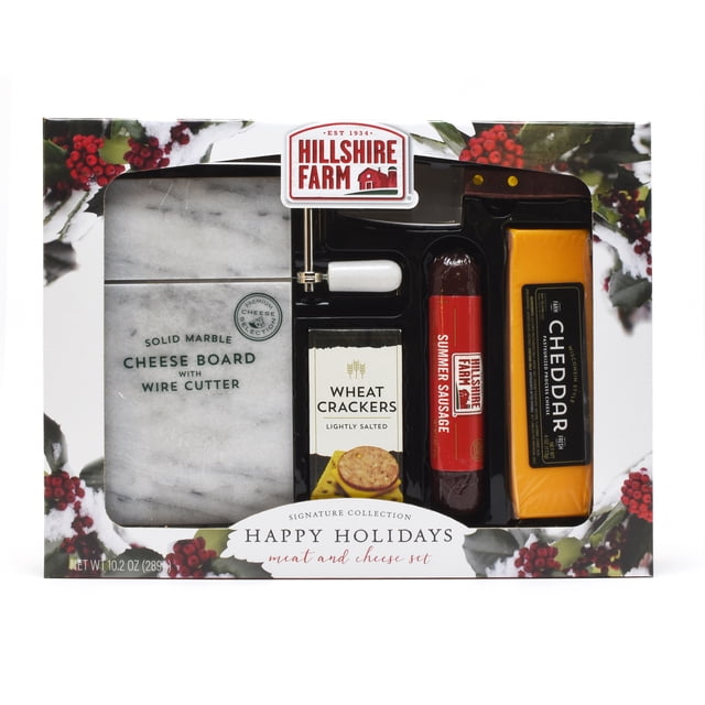Hillshire Farm Marble Cheese Board Gift Box, Assorted Meat & Cheese, 10 ...
