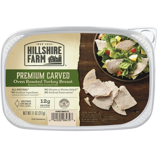 Hillshire Farm Premium Carved Oven Roasted Turkey Breast Deli Lunch ...