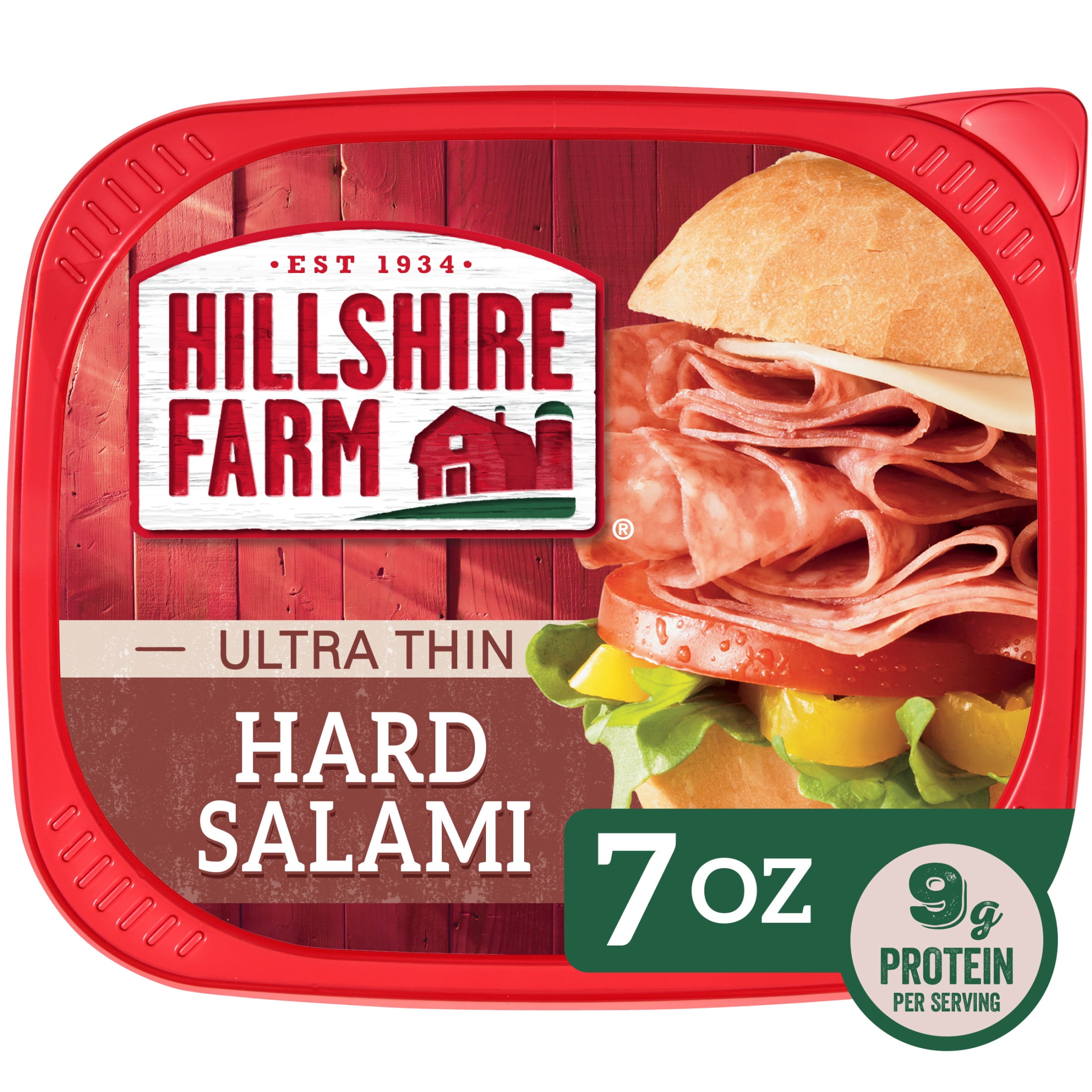 Hillshire Farm Ultra Thin Sliced Hard Salami Lunchmeat, 7 oz Plastic ...