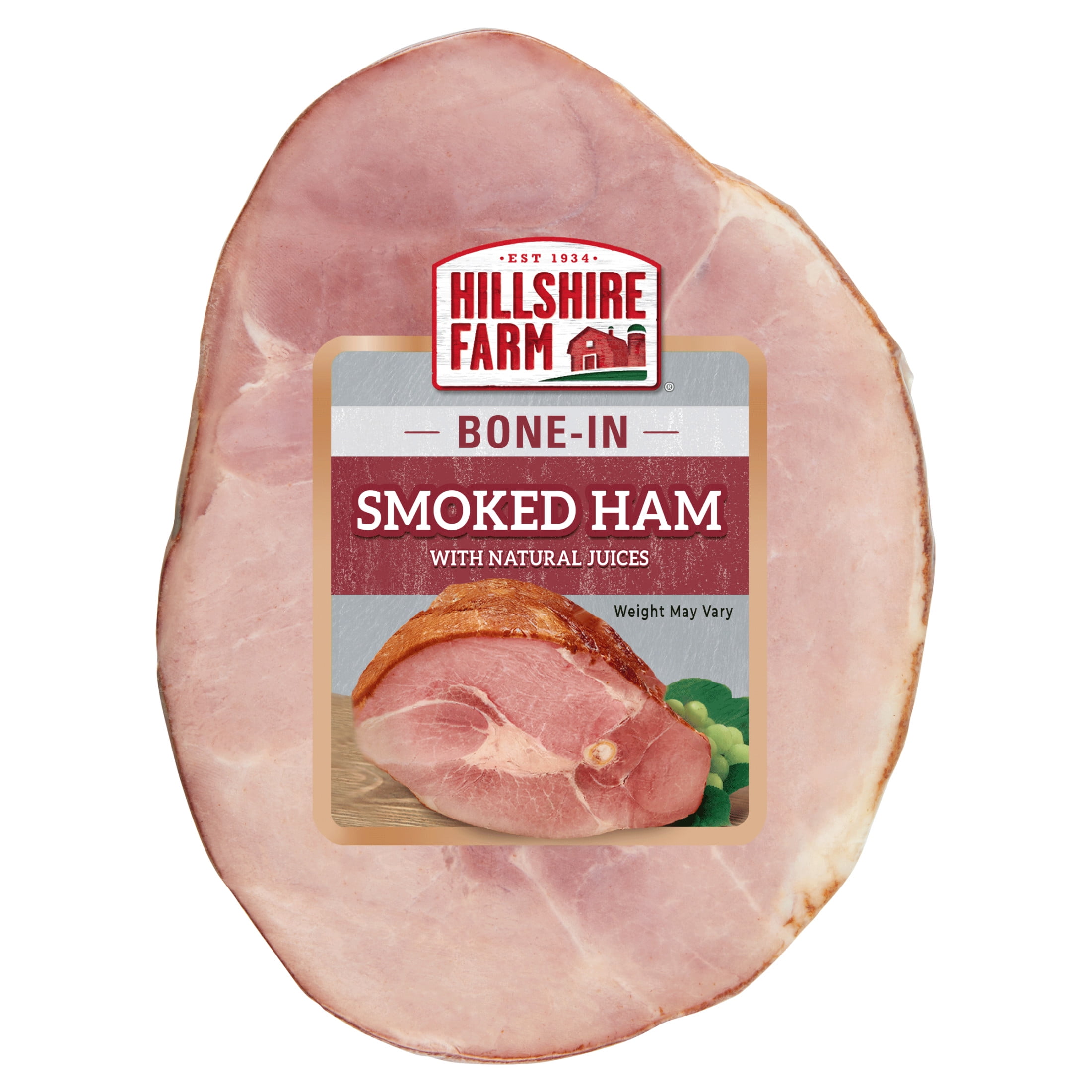 Hillshire Farm Half Ham, Smoked, Bone-In, Fully Cooked with Natural ...