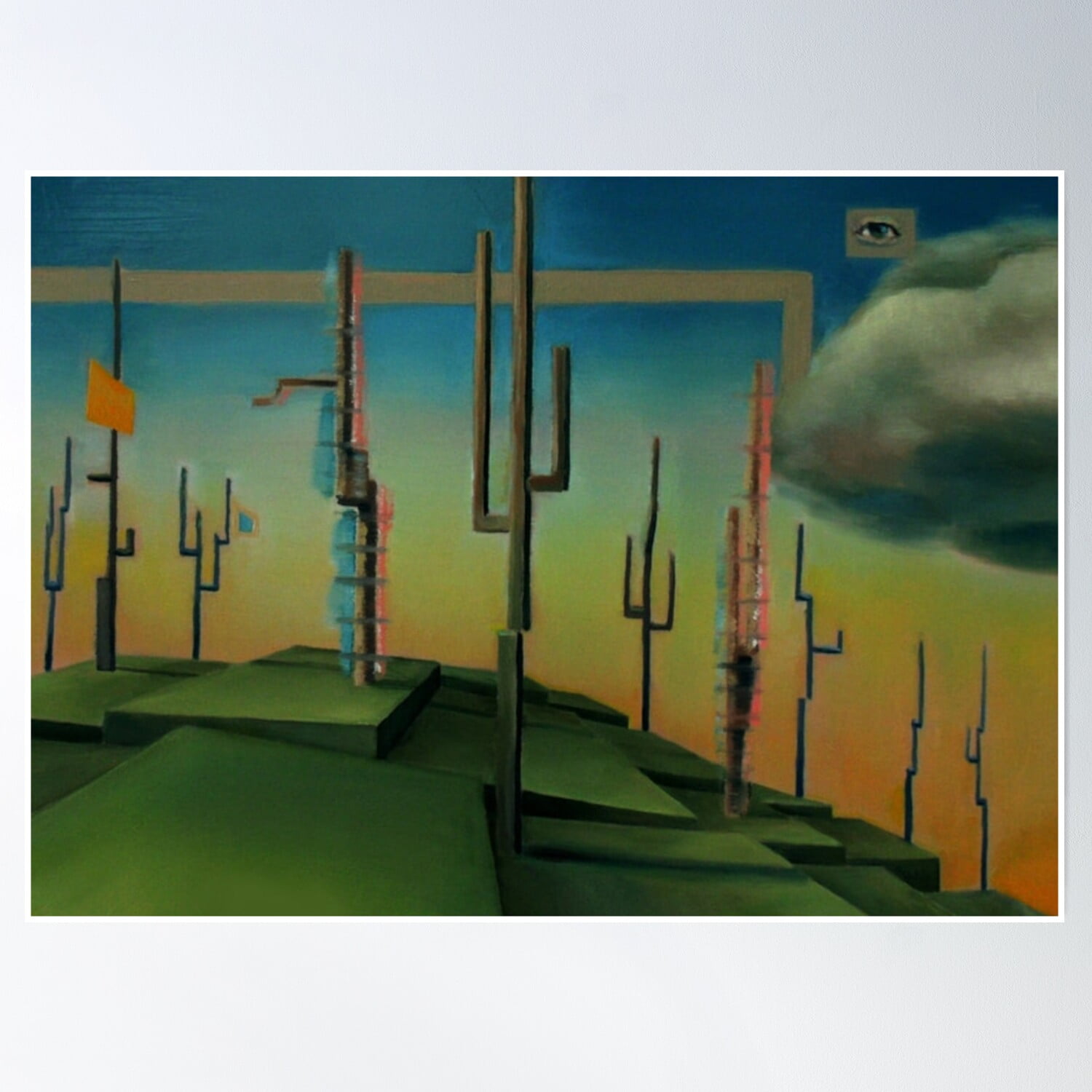 Hilltop Mutation Poster Wall Art, Modern Wall Decor, 12x18 UNFRAMED ...