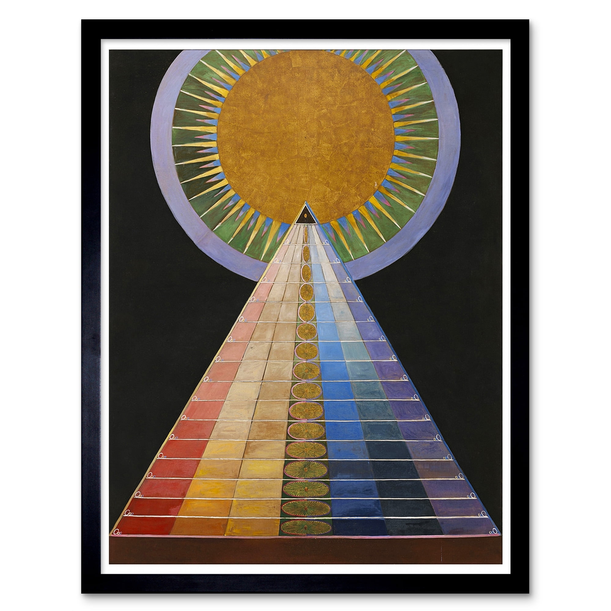 Hilma Af Klint 1907 Altarpiece No 1 Group X Abstract Art Rainblow Block ...