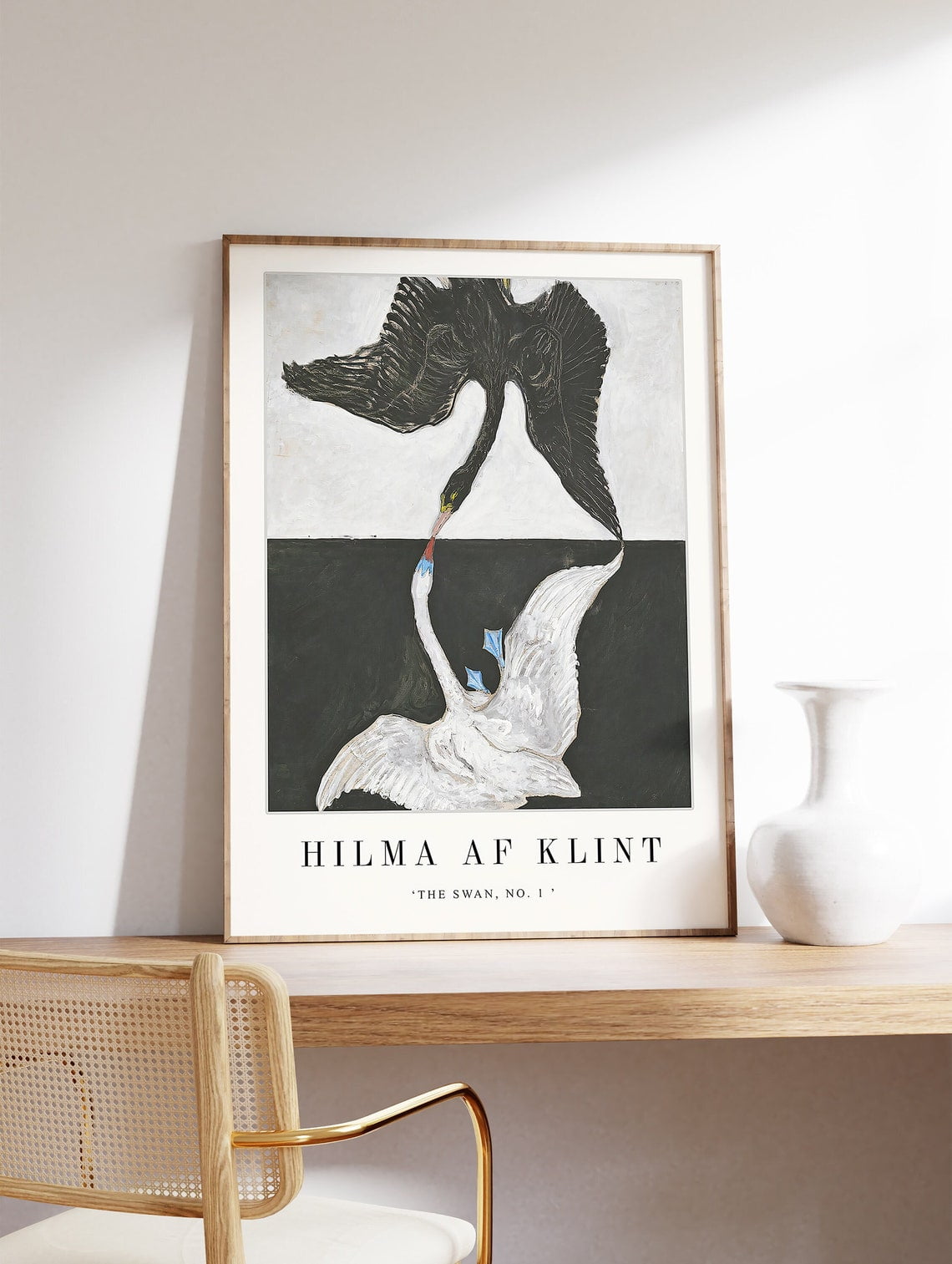 Hilma Af Klint Art Print, The Swan No1, Abstract Art Poster, Hilma Af Klint Wall Art, Surrealist ...