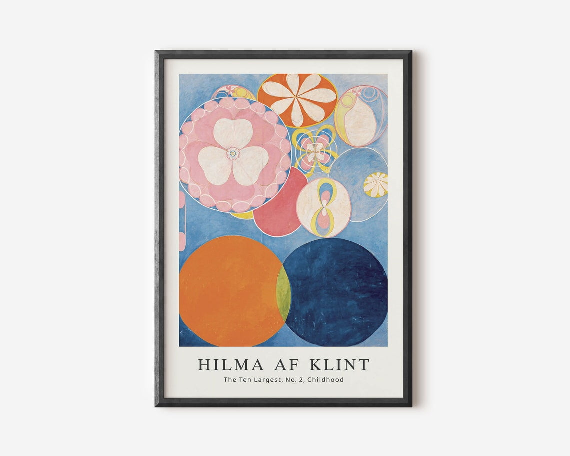Hilma Af Klint Exhibition Poster, Famous Klint Gallery Wall Art Print ...
