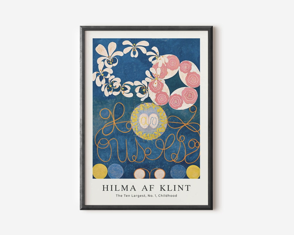 Hilma Af Klint Exhibition Poster, Famous Klint Gallery Wall Art Print ...
