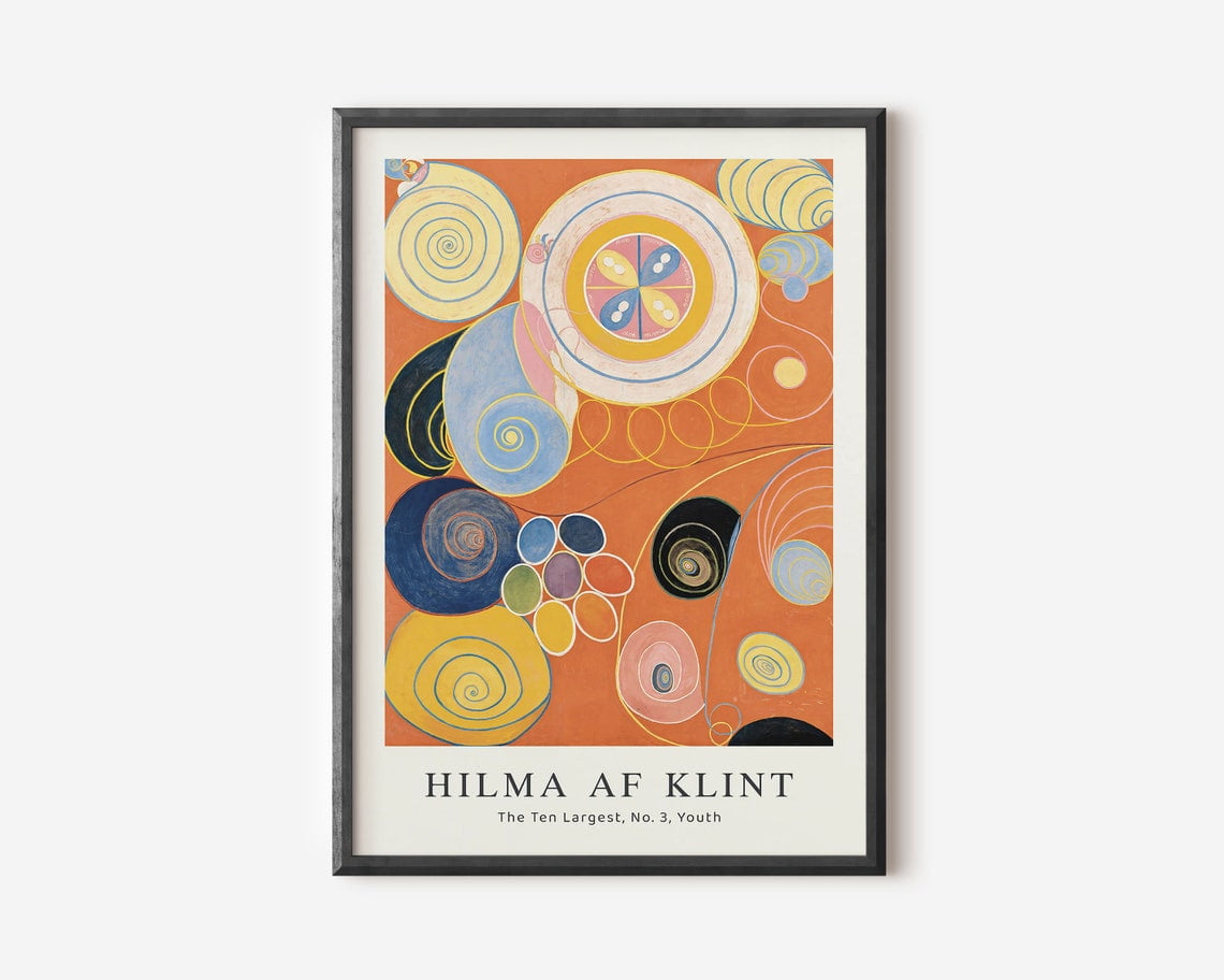 Hilma Af Klint Exhibition Poster, Famous Klint Gallery Wall Art Print ...