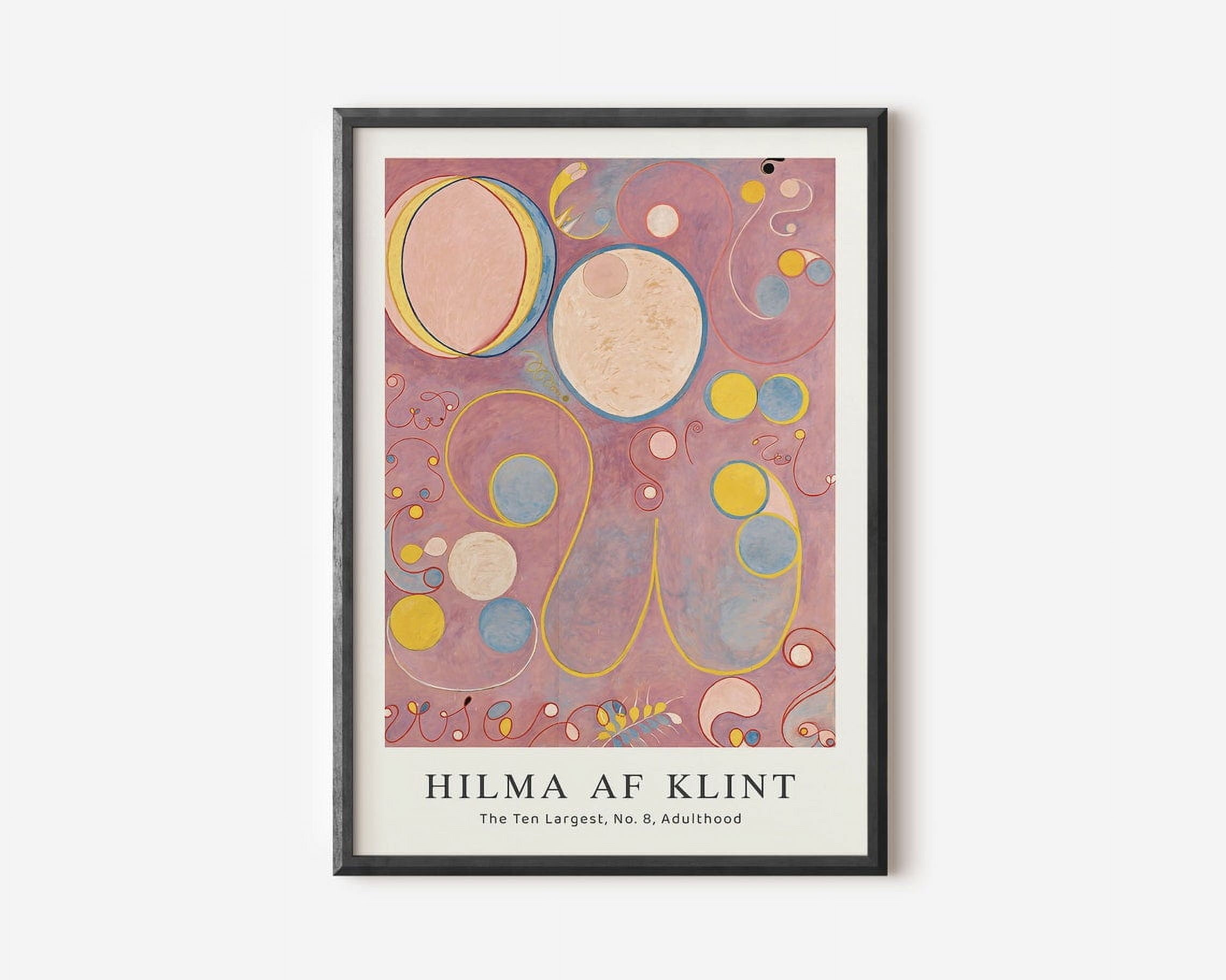 Hilma Af Klint Exhibition Poster, Famous Klint Gallery Wall Art Print ...
