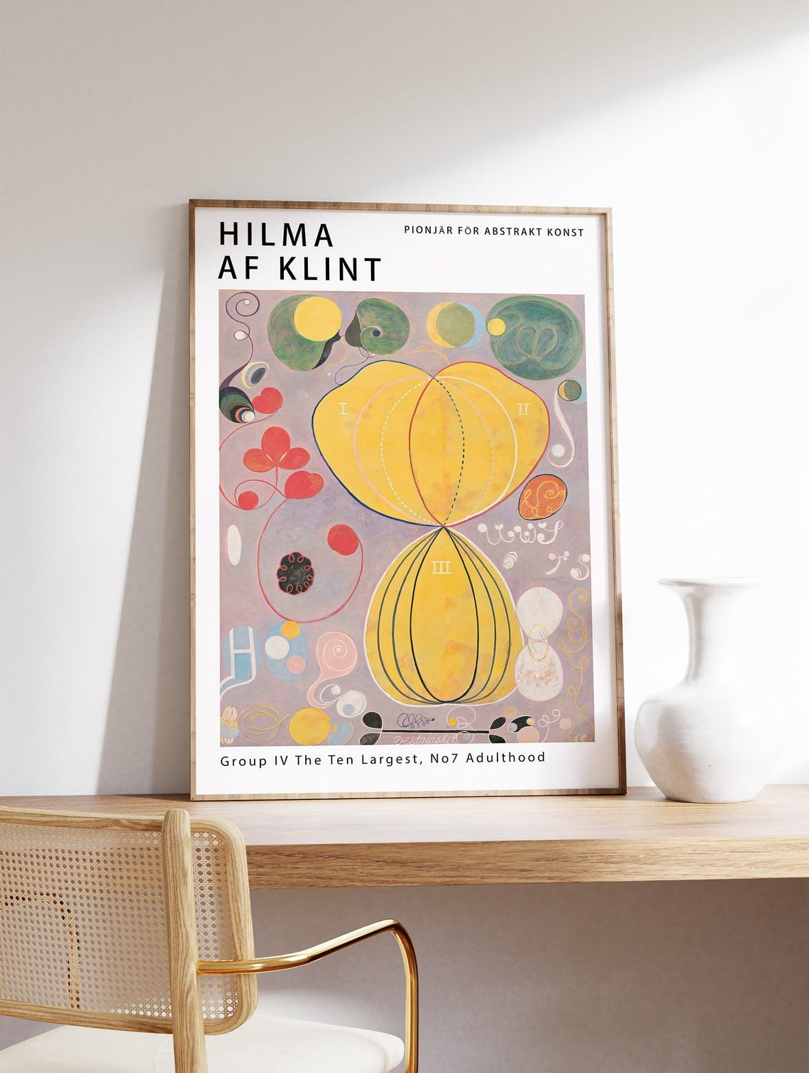 Hilma Af Klint Exhibition Poster, The Ten Largest Number 7 Adulthood ...