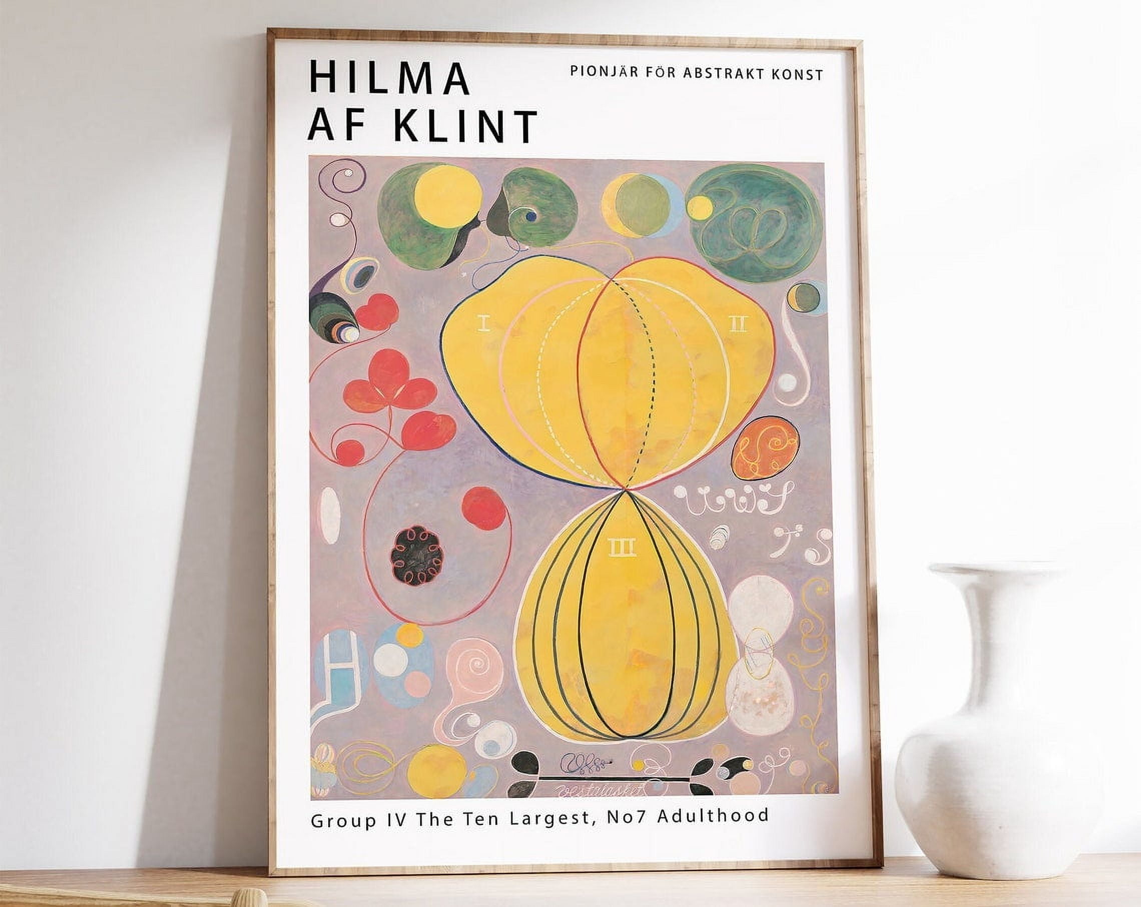 Hilma Af Klint Exhibition Poster, The Ten Largest Number 7 Adulthood ...