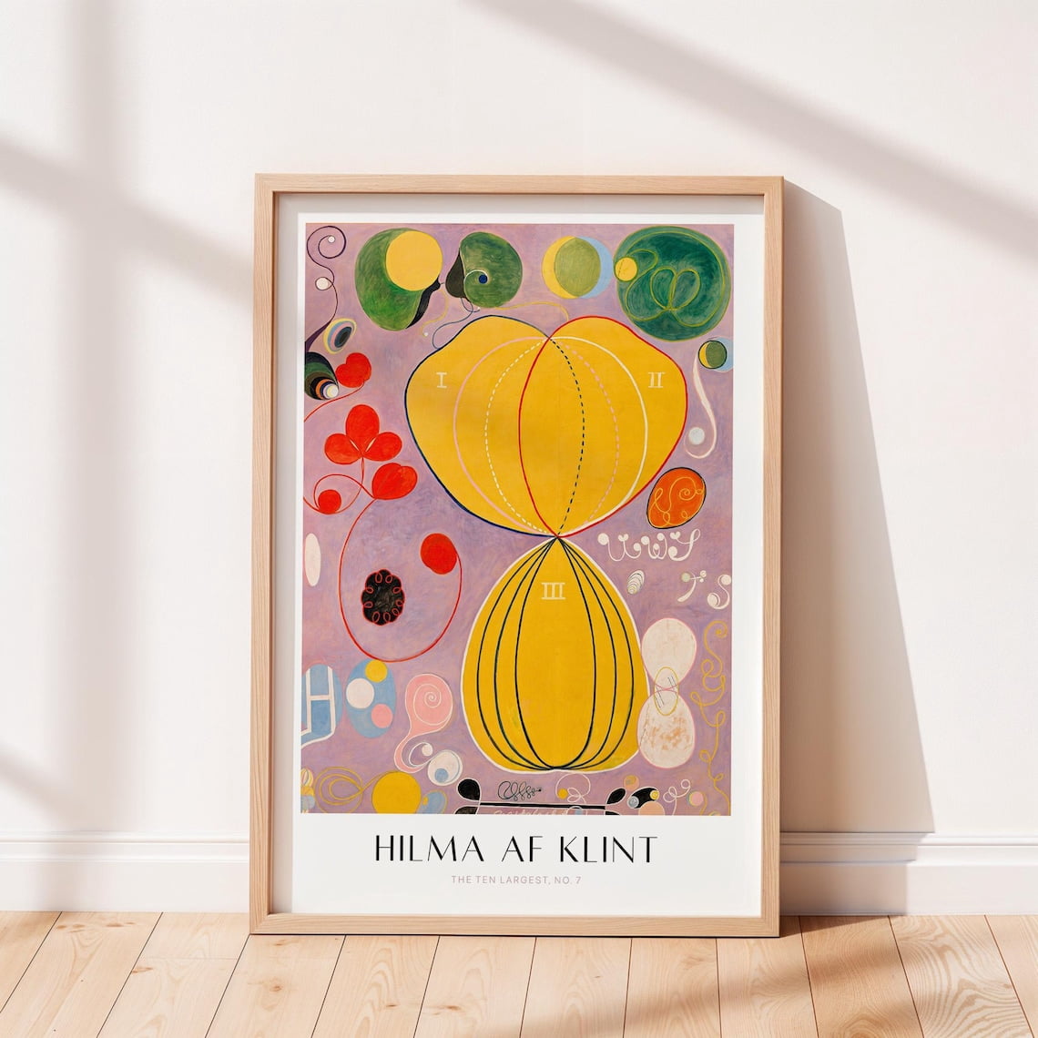 Hilma Af Klint Ten Largest No 7 Abstract Decor Famous Painter s Fine ...
