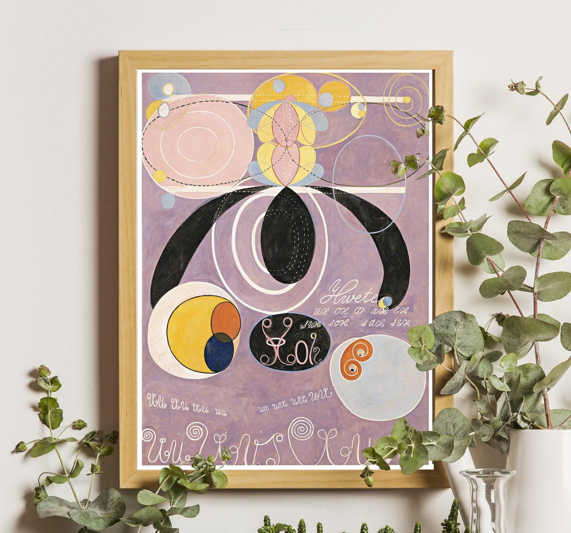 Hilma Af Klint Unique Abstract Modern Print The Ten Largest No. 6 ...