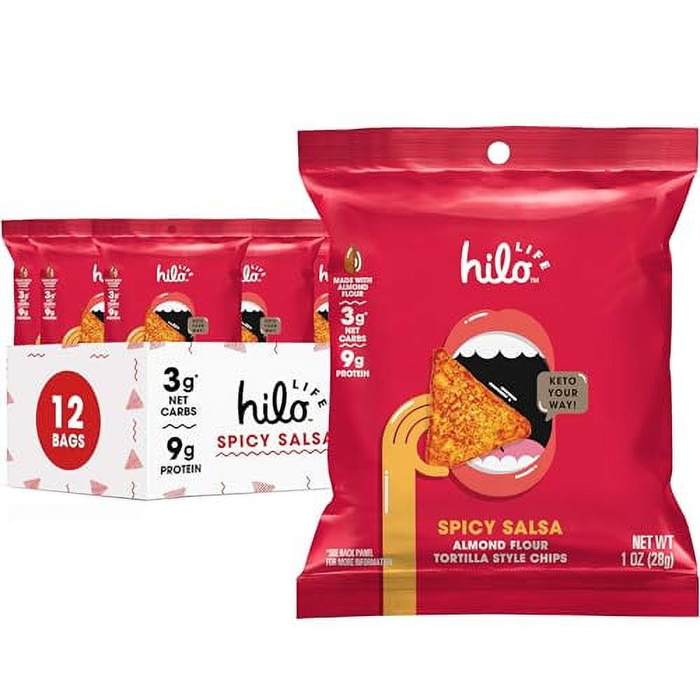 Hilo Life Low Carb Keto Friendly Tortilla Chip Snack Bags Pack oz ...