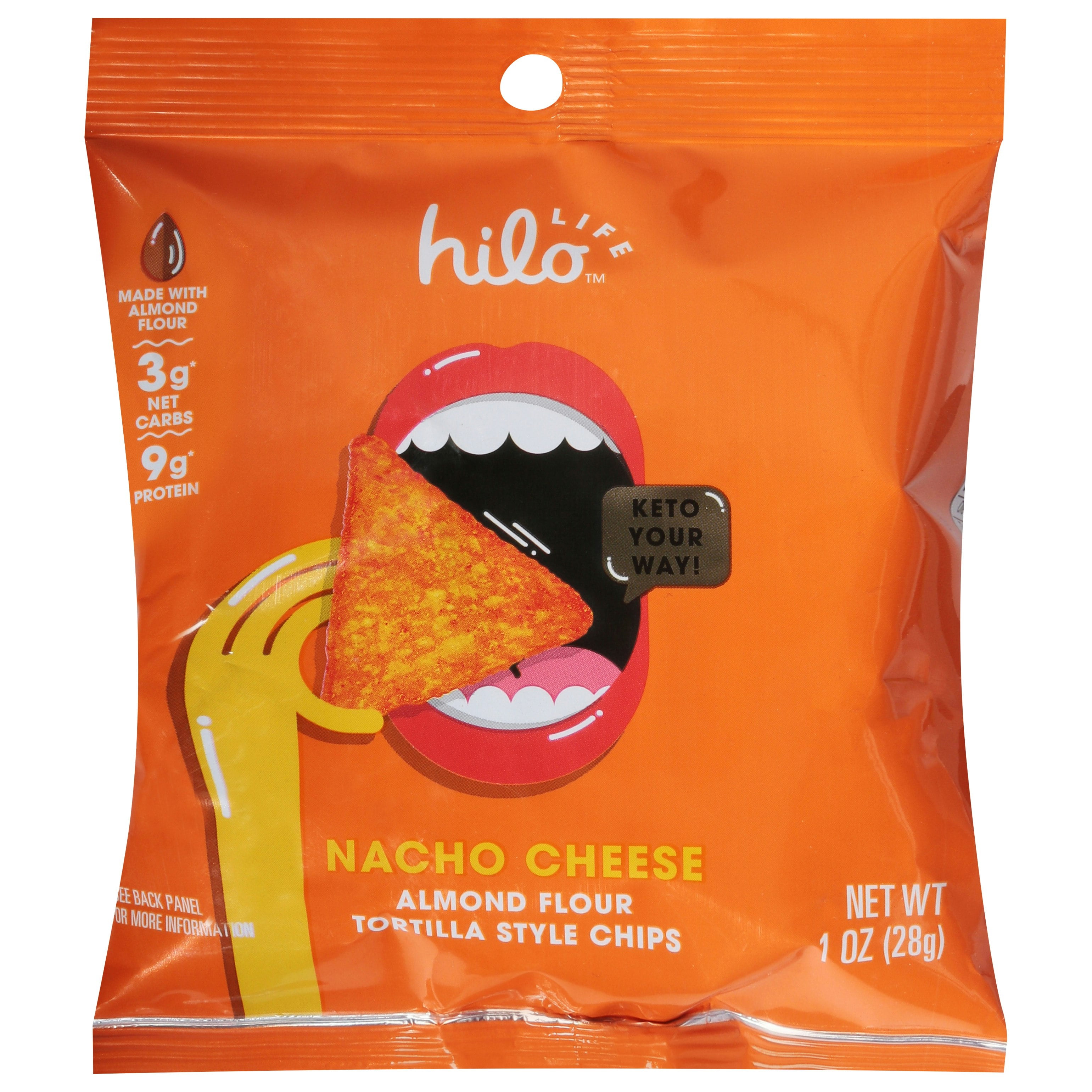 Hilo Life Snacks Tortilla Chips Nacho Cheese 1 oz (Pack Of 12 ...