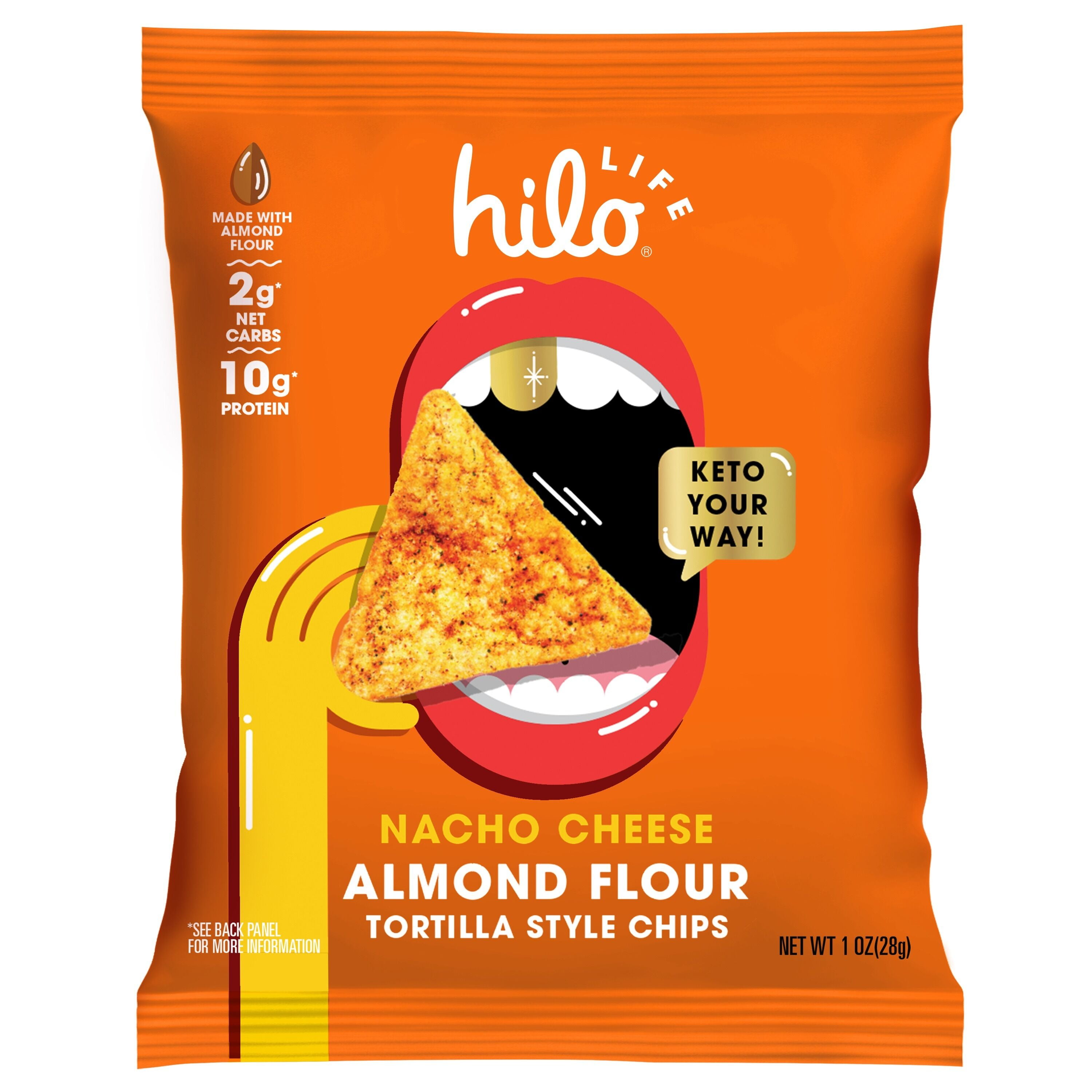 Hilo - Almond Flour Tortilla-Style Chips Nacho Cheese - Walmart.com