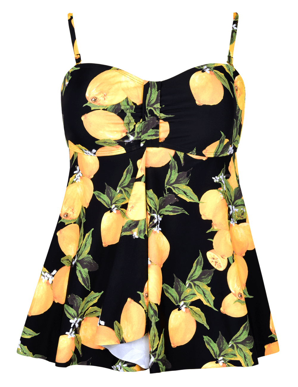 Hilor Women's Flowy Tankini Top, Flyaway Swimwear, UV Protective ...