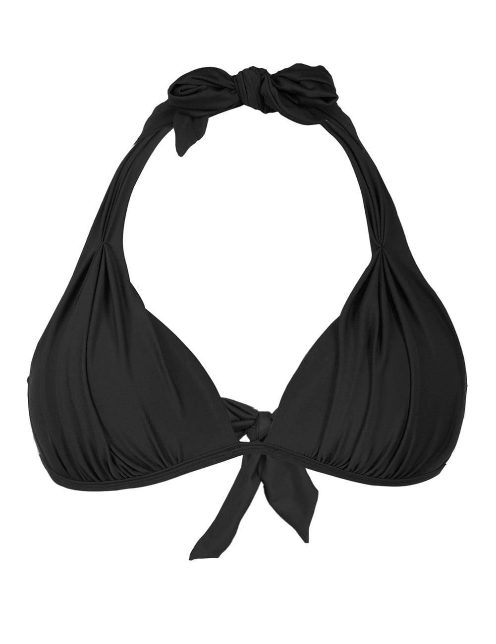 Hilor Women's Push up Halter Bikini Top Ruched Swim Top Bra - Walmart.com