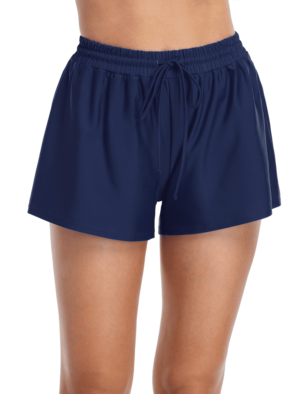 Hilor Women's Swim Board Shorts Plus Size Drawstring Swim Bottoms High ...