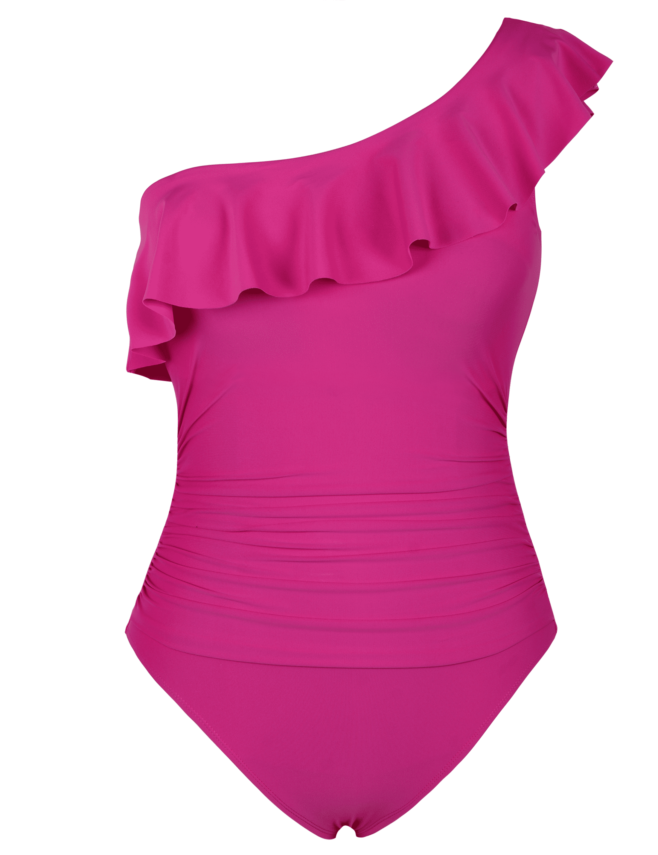 Hilor Womens One Piece Swimsuits One Shoulder Swimwear Asymmetric ...