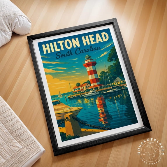 Hilton Head Island South Carolina Coastal Beach Nature Art, Unframed ...