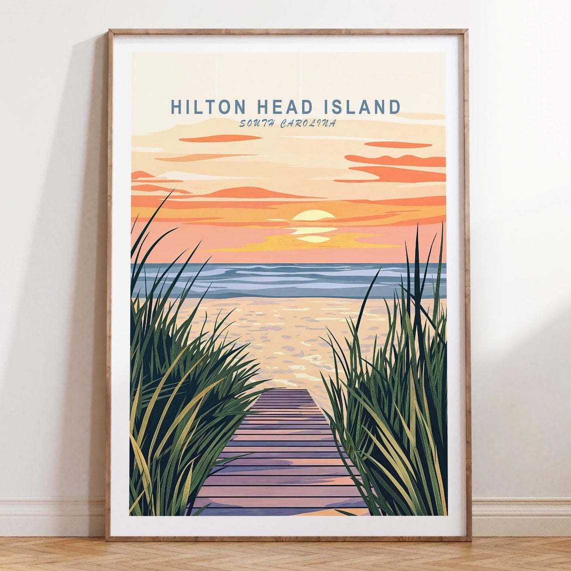 Hilton Head Island Travel Poster, Hilton Head Island South Carolina ...