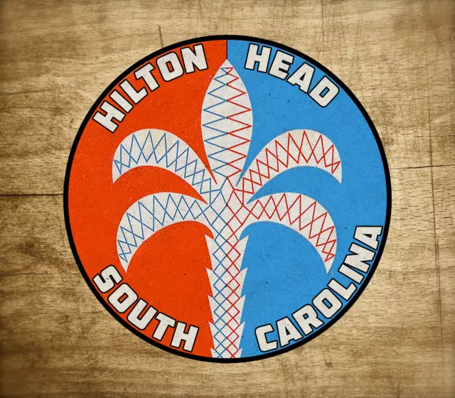 Hilton Head South Carolina Sticker Decal Island Palm Laptop Bumper Car ...