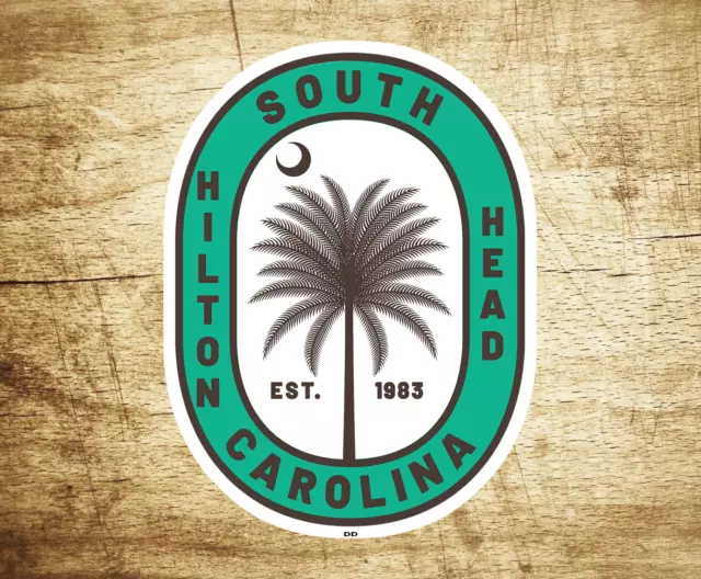 Hilton Head South Carolina Sticker Decal Island Palm Laptop Bumper ...