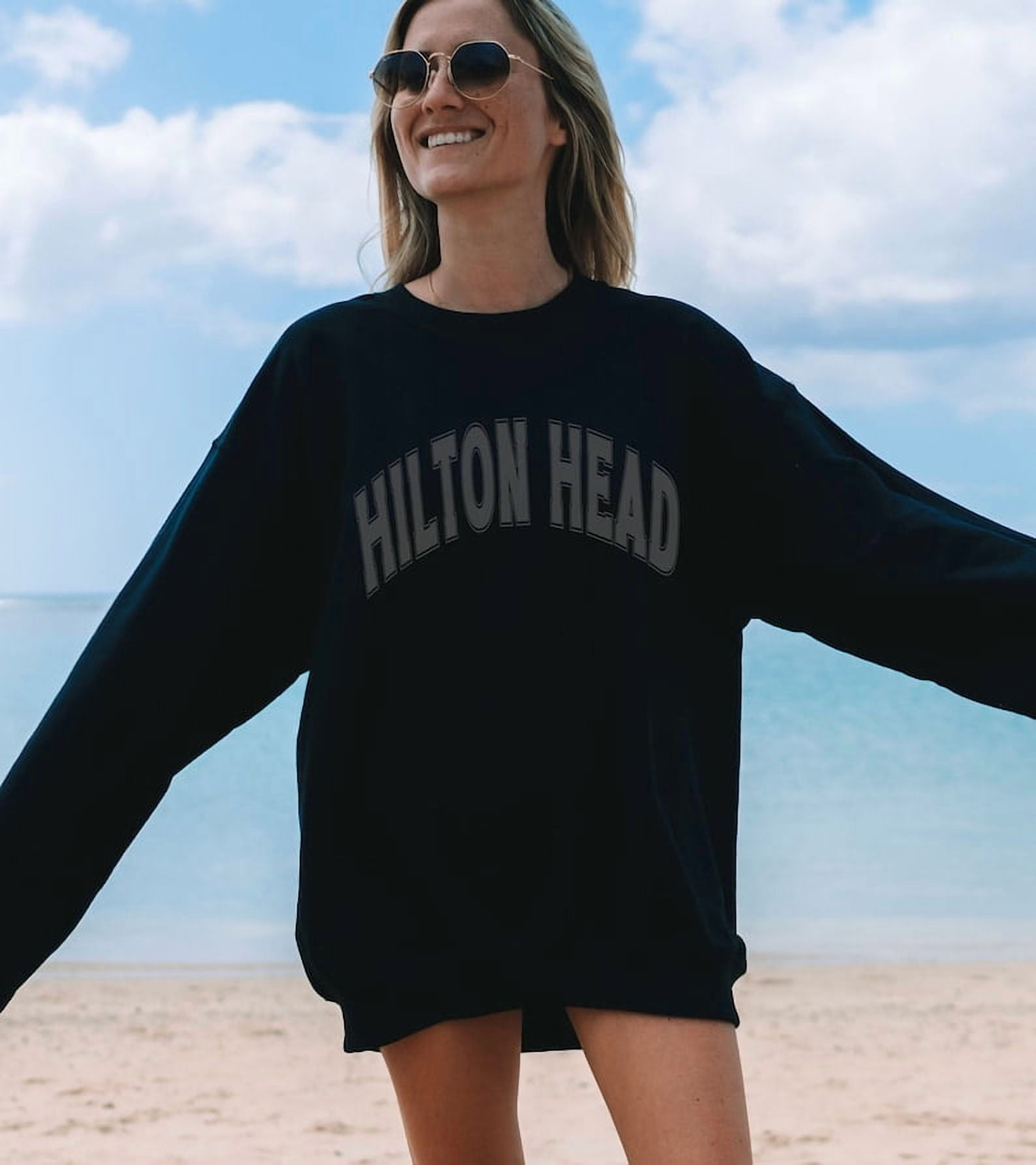 Hilton Head Sweatshirt, Trendy Varsity Sweatshirt, Aesthetic College ...