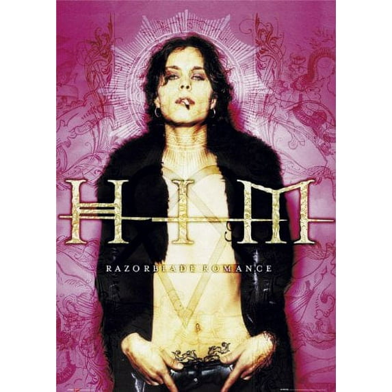 Him Razorblade Romance Music Poster, 24x36, Recyclable, with 12pcs Silk ...