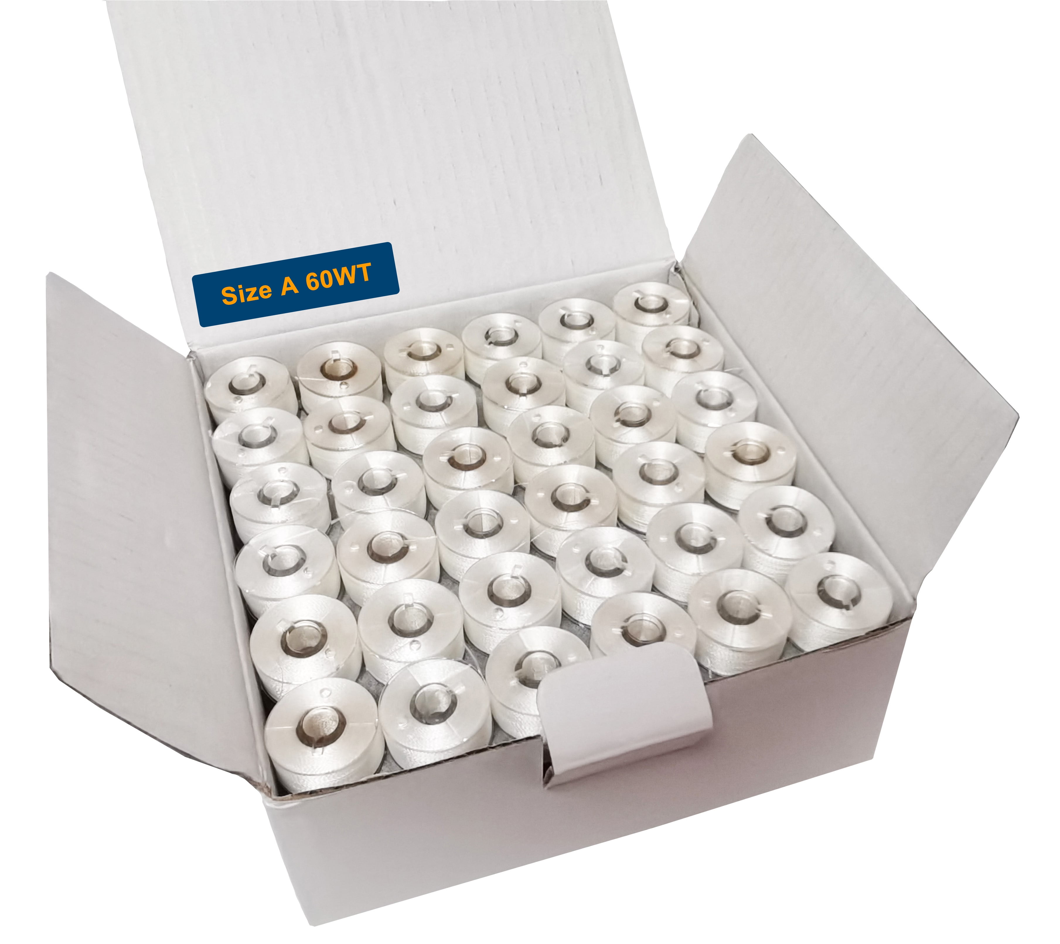 HimaPro 144 White Prewound Bobbin Plastic Sided Size A SA156 - 60 ...