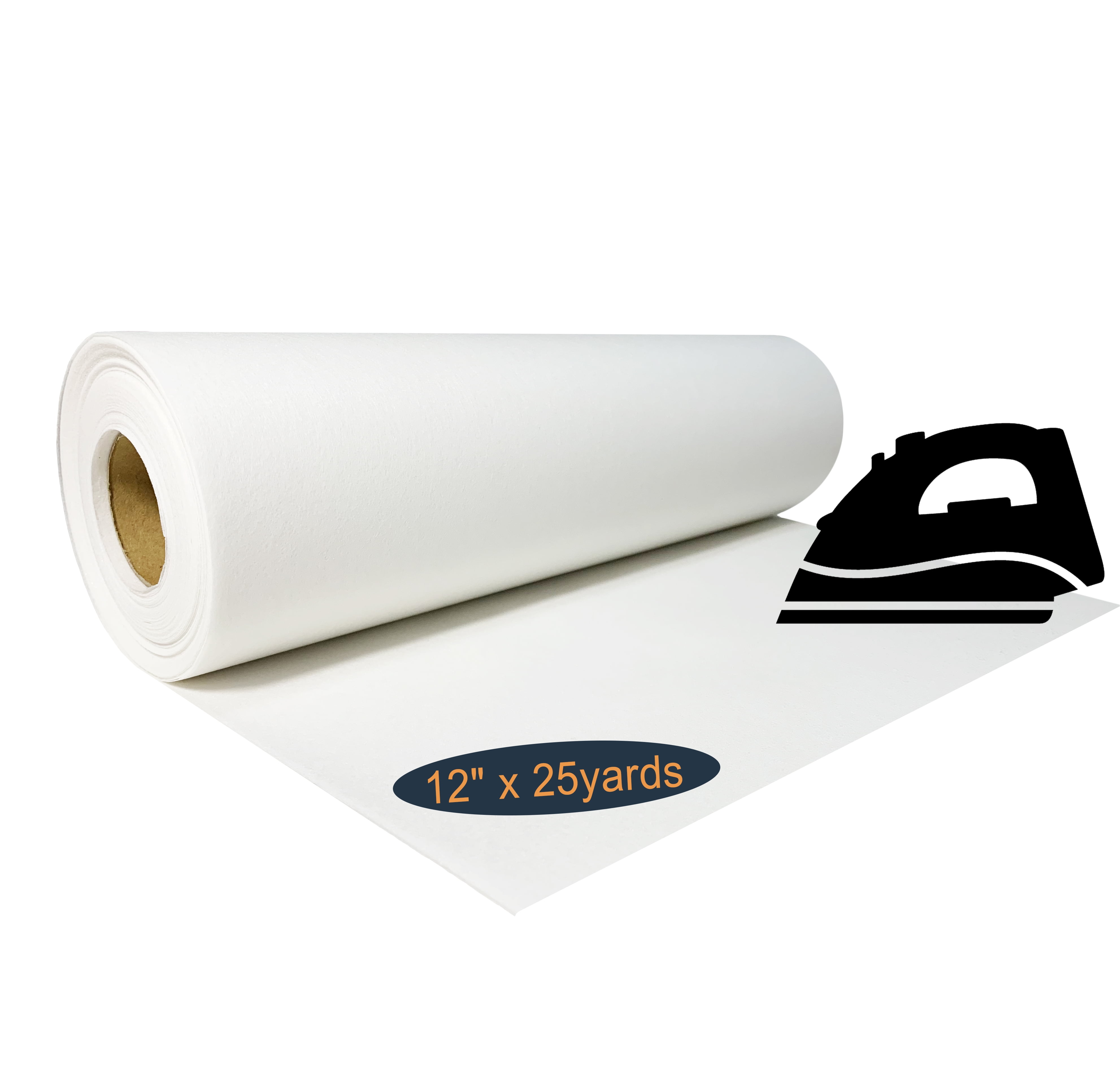 HimaPro Fusible Iron on Tearaway Embroidery Stabilizer Backing 12 inch ...