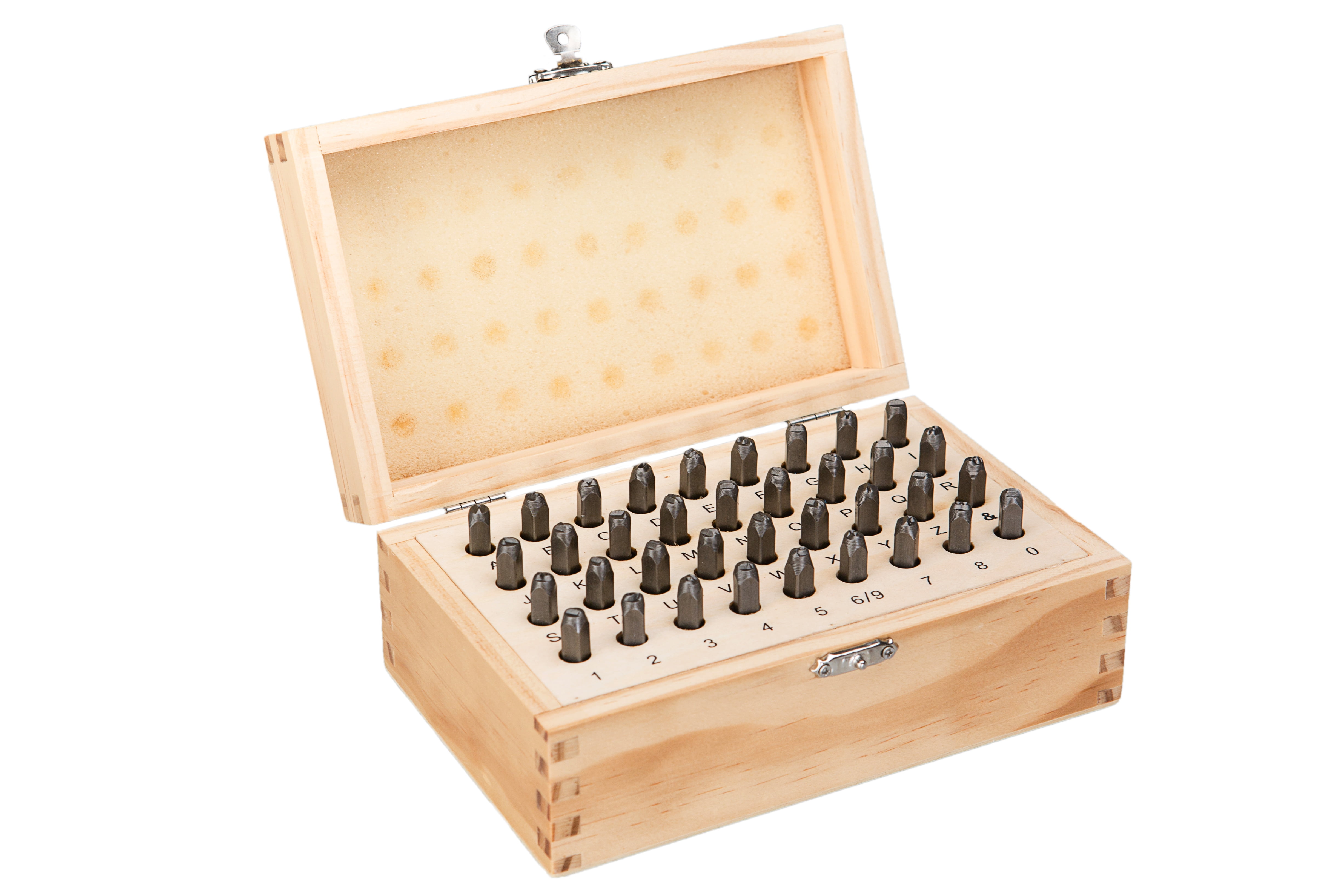 HimaPro Alphabet & Number Metal Stamp Set, 36PCs 40Cr Alloy Steel ...