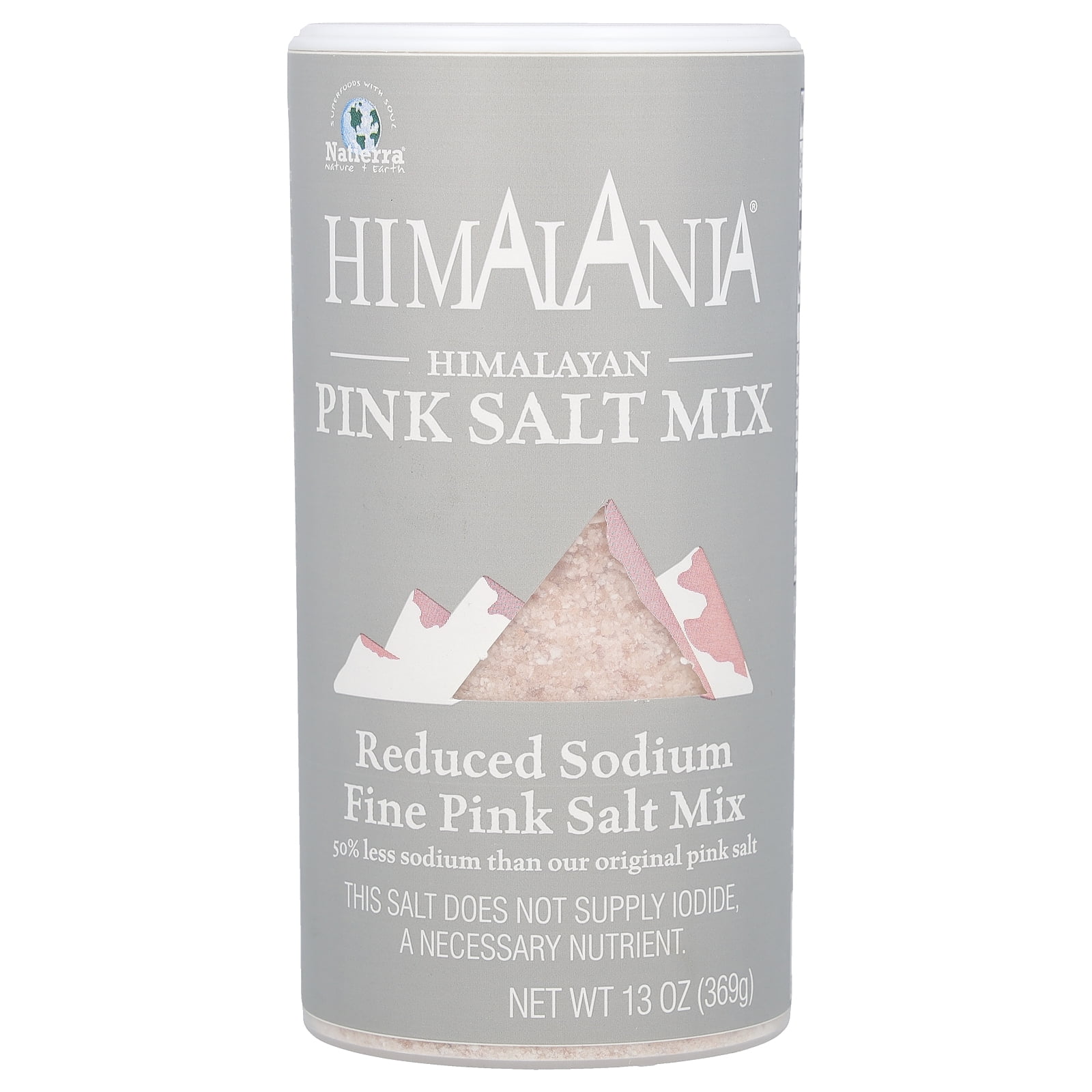 Himalania Himalayan Reduced Sodium Fine Pink Salt Mix, 13 oz (369 g ...
