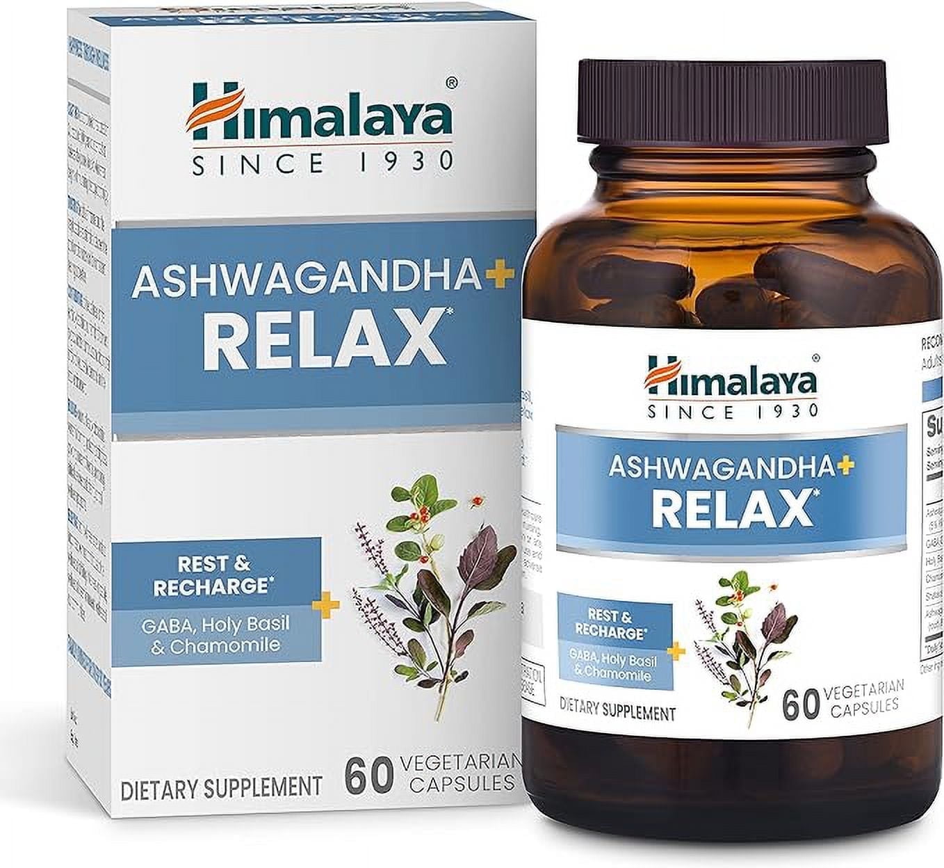 Himalaya Herbal Ashwagandha Root Wellness Supplement, Relax & Stress ...